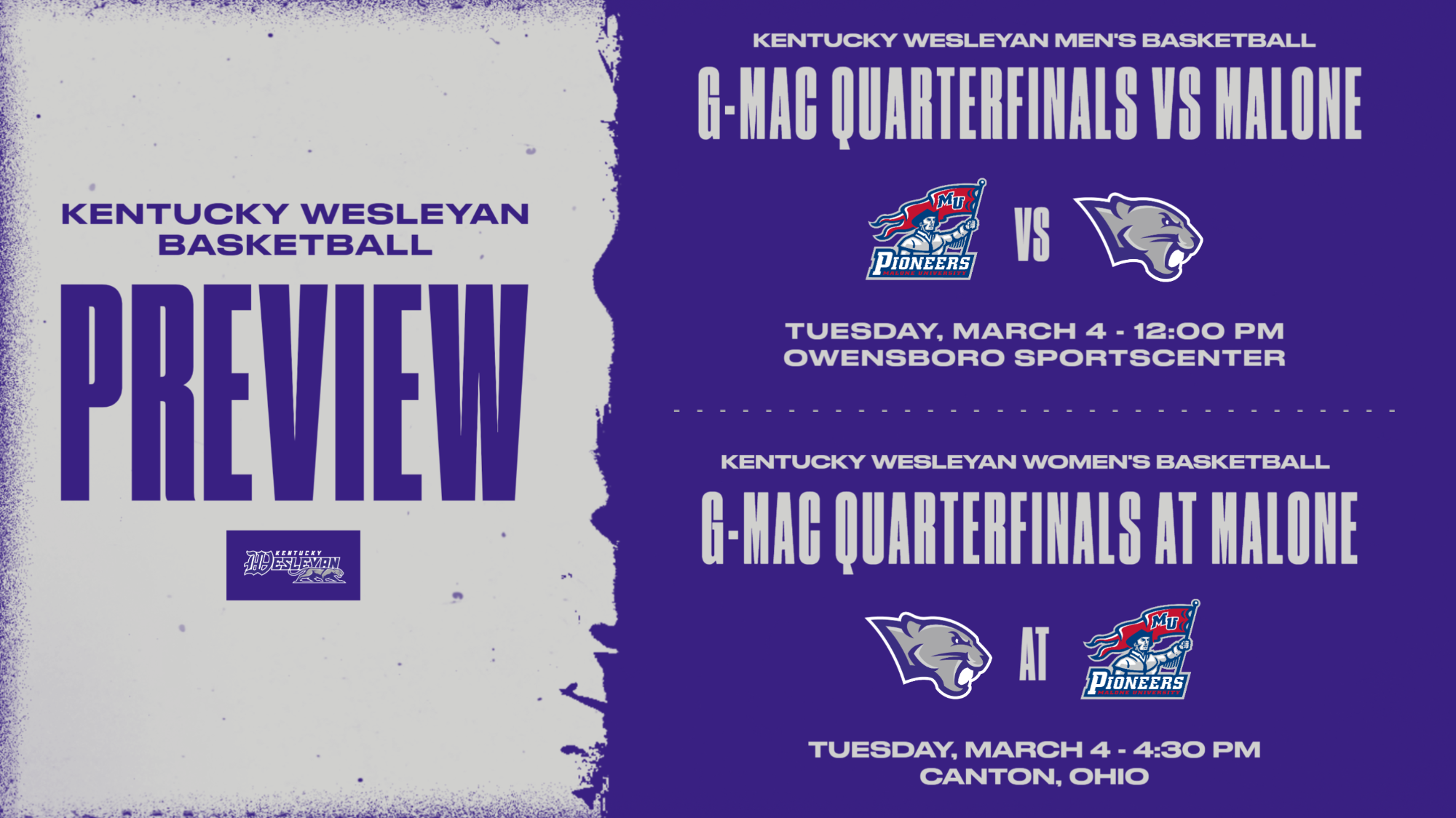 Wesleyan Men's Basketball Releases 2024-25 Schedule - Kentucky Wesleyan ...