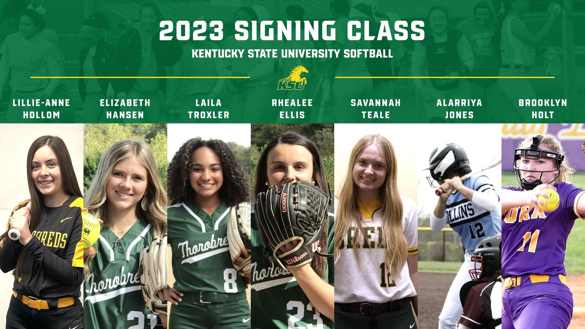 Softball Signs Seven to the Roster - Kentucky State University Athletics