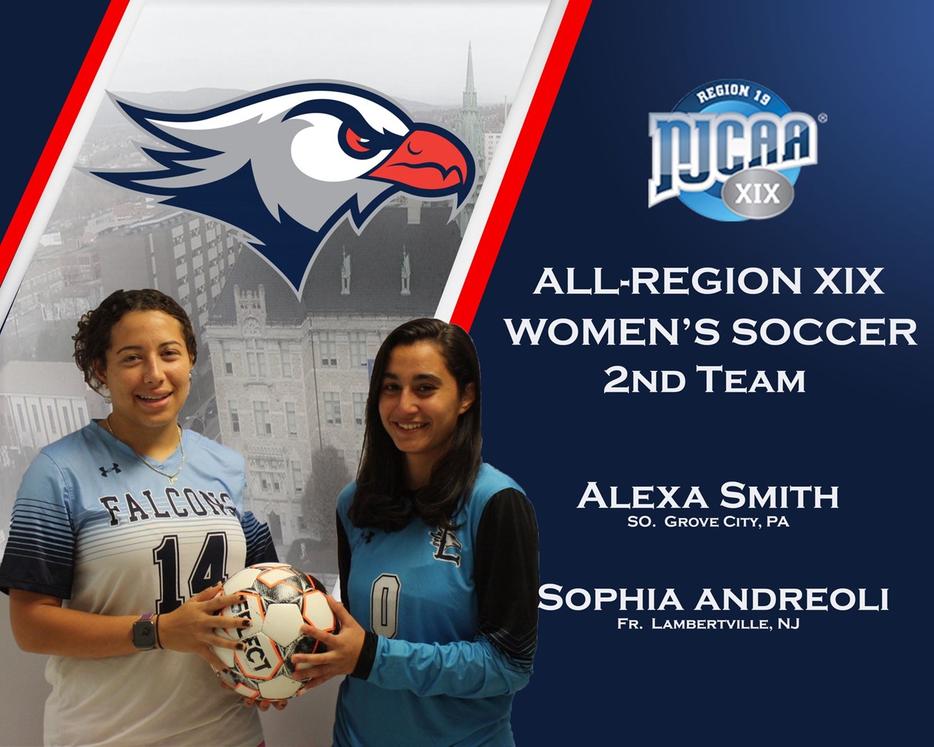 Alexa Smith and Sophia Andreoli selected to All-Region XIX Women's ...