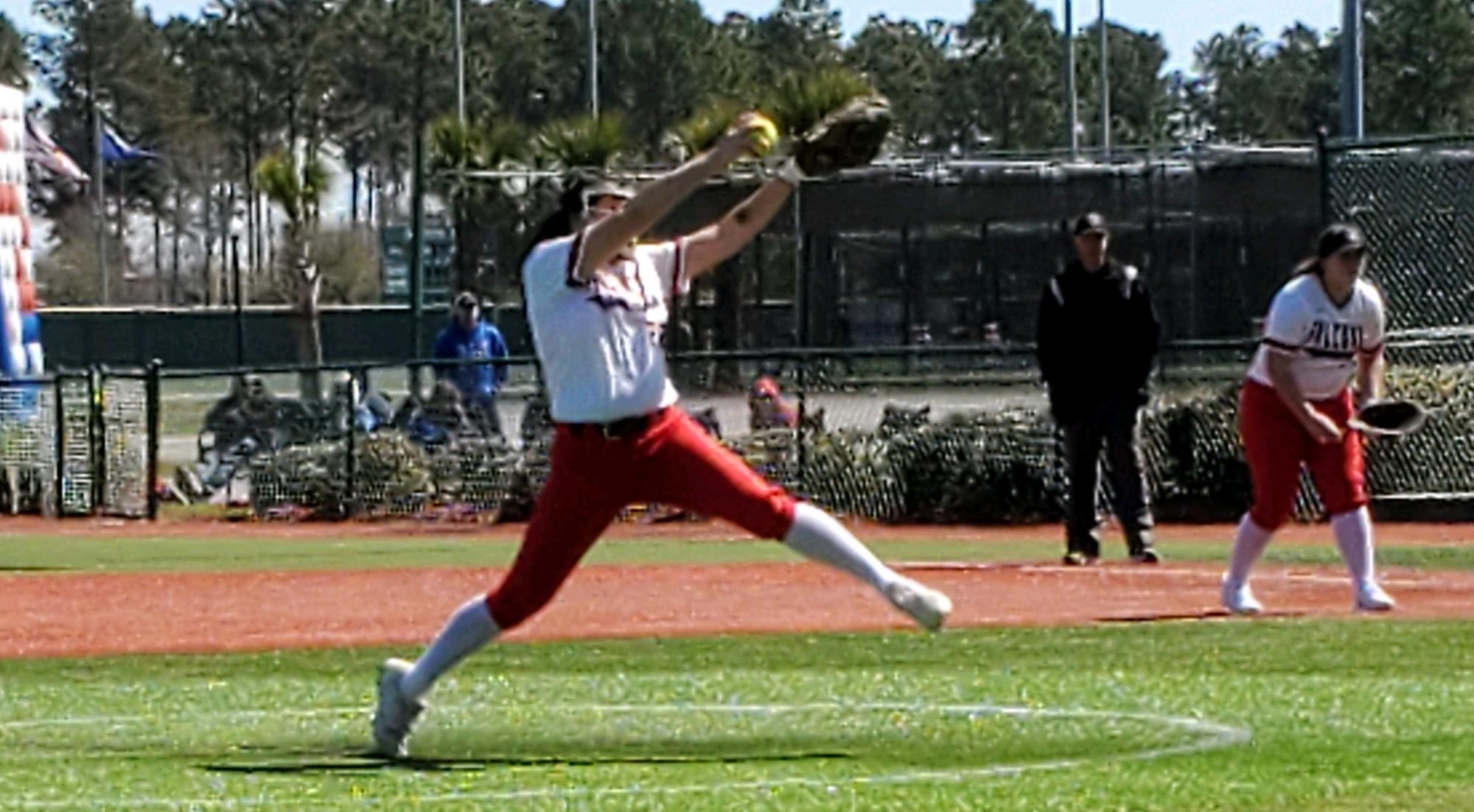 Softball wins Tuesday doubleheader behind combination of strong ...