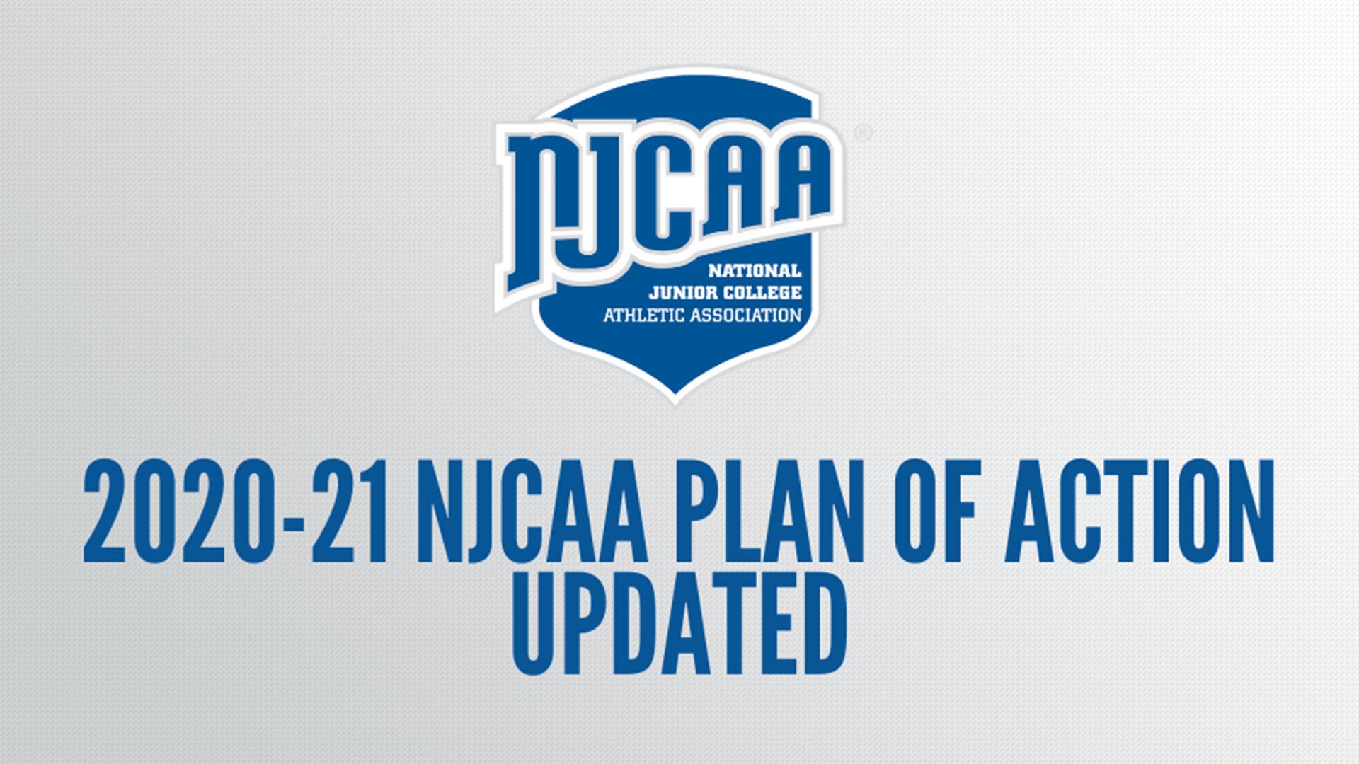 NJCAA Updated 2020-21 Plan of Action for Athletics - Lackawanna College