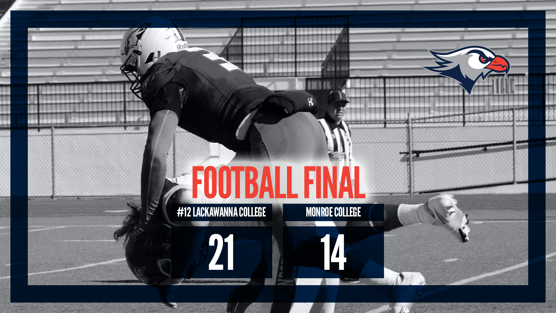FB: Falcons Tame Mustangs In Homecoming Victory - Lackawanna College