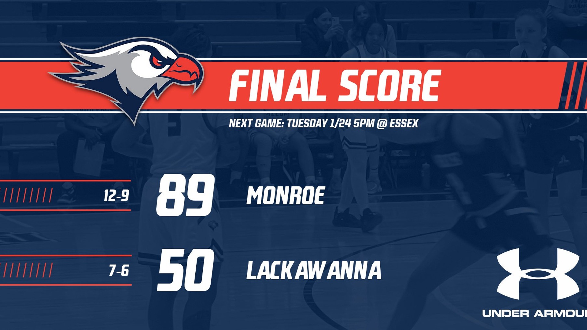 WBB: Falcons Falter At Monroe College - Lackawanna College