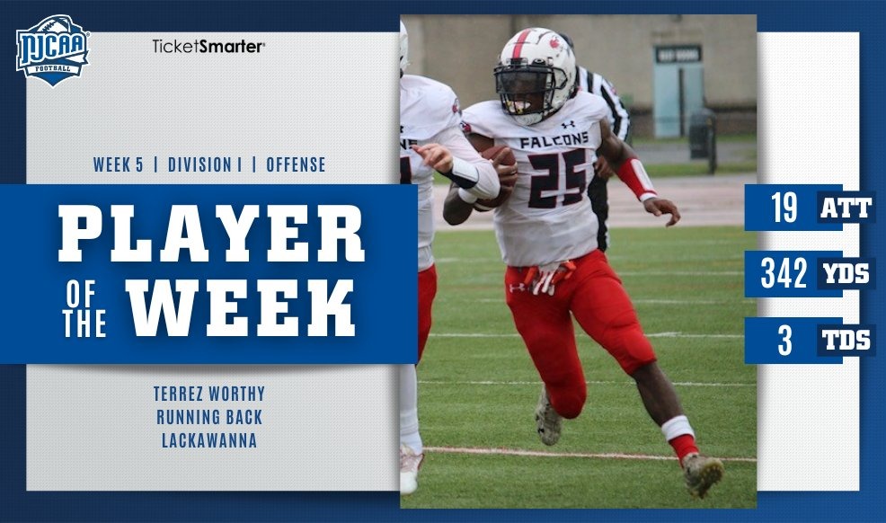 FB: Worthy Named National Player of the Week - Lackawanna College
