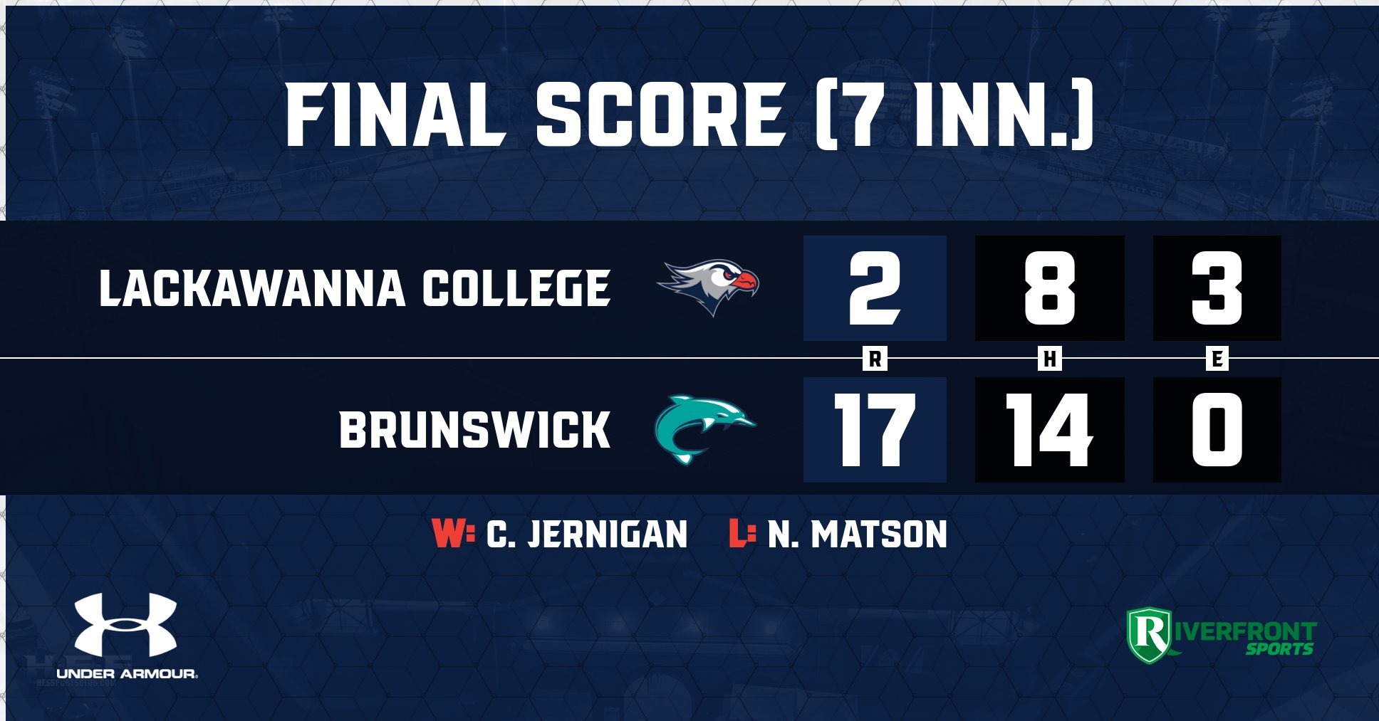 BASE: Brunswick Batters Lackawanna, Sends Falcons Defeat In Seven ...