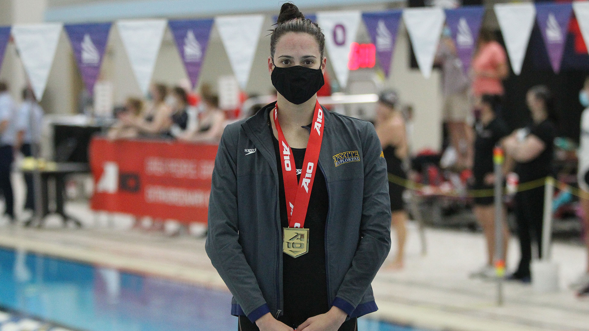 Rizzetto Races to Gold as Women's Swimming & Diving Wraps Up A-10 ...