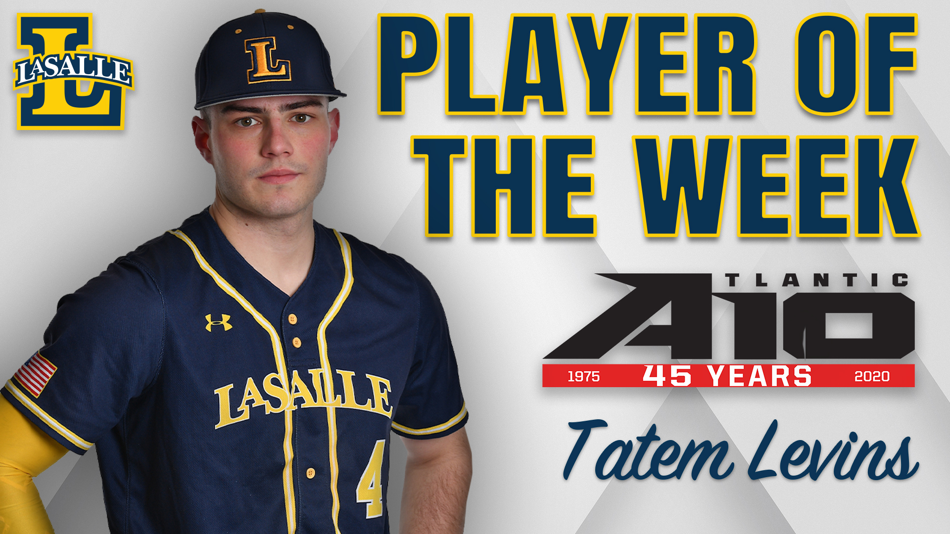 Levins Repeats as Atlantic 10 Baseball Player of the Week - La Salle ...