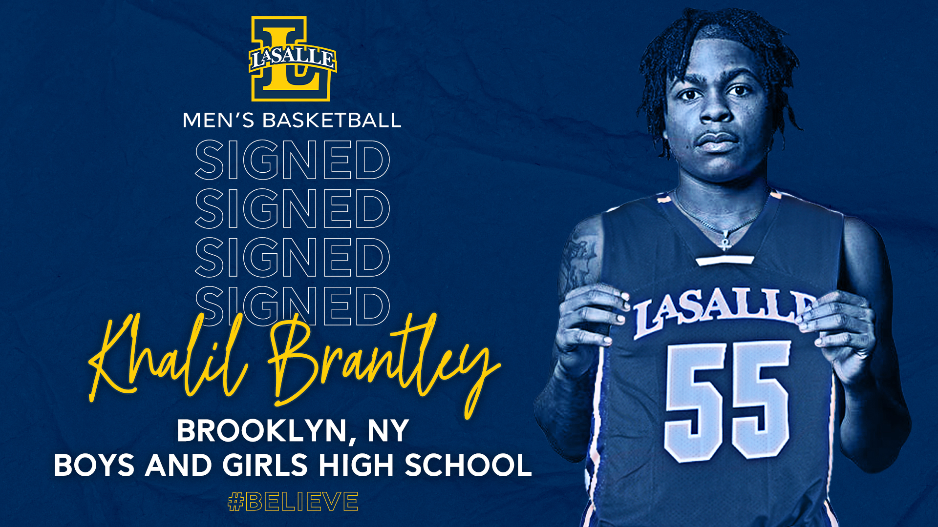 Men’s Basketball Adds Khalil Brantley to Roster - La Salle University ...