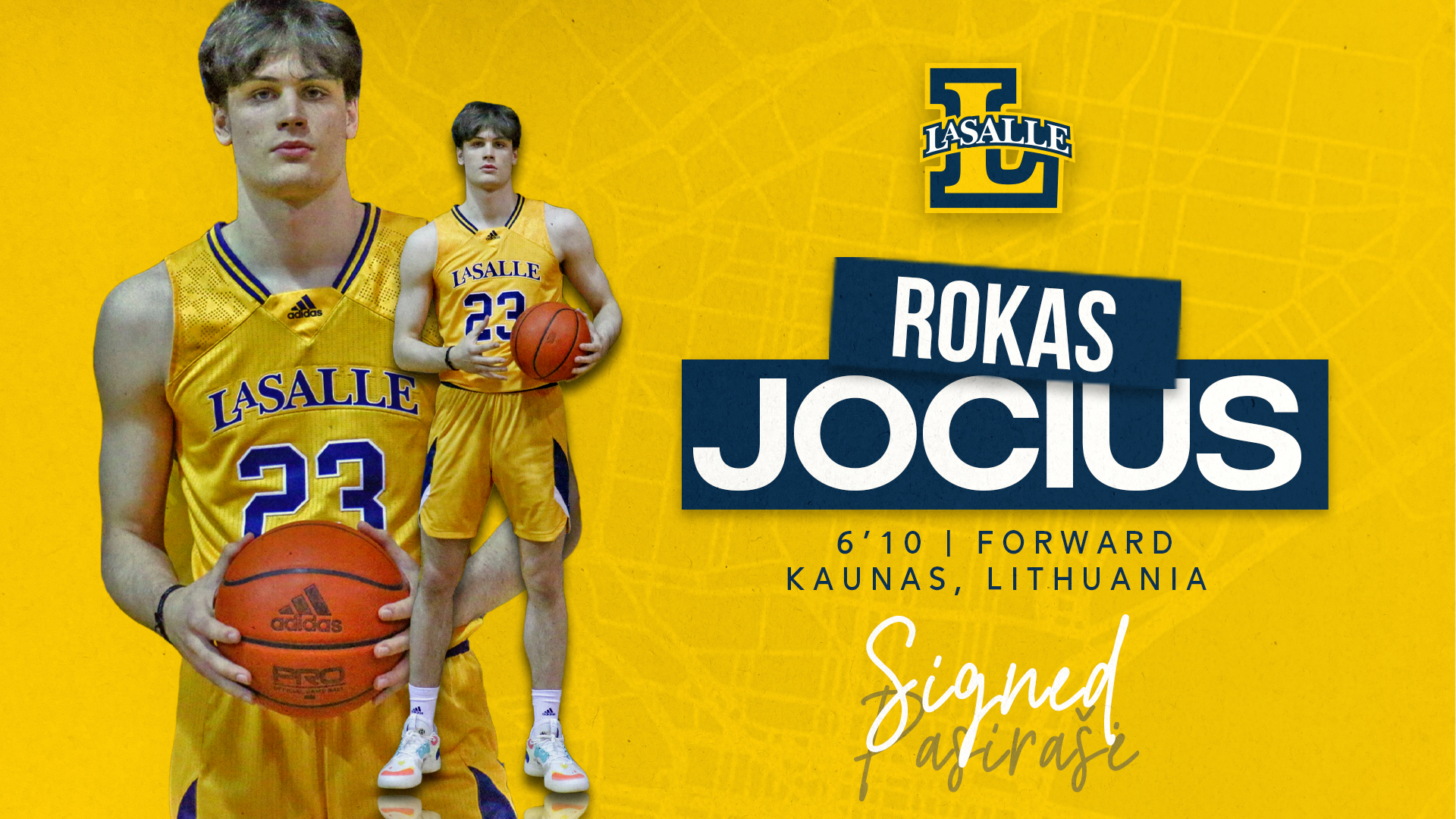 Men’s Basketball Announces the Addition of Rokas Jocius - La Salle ...
