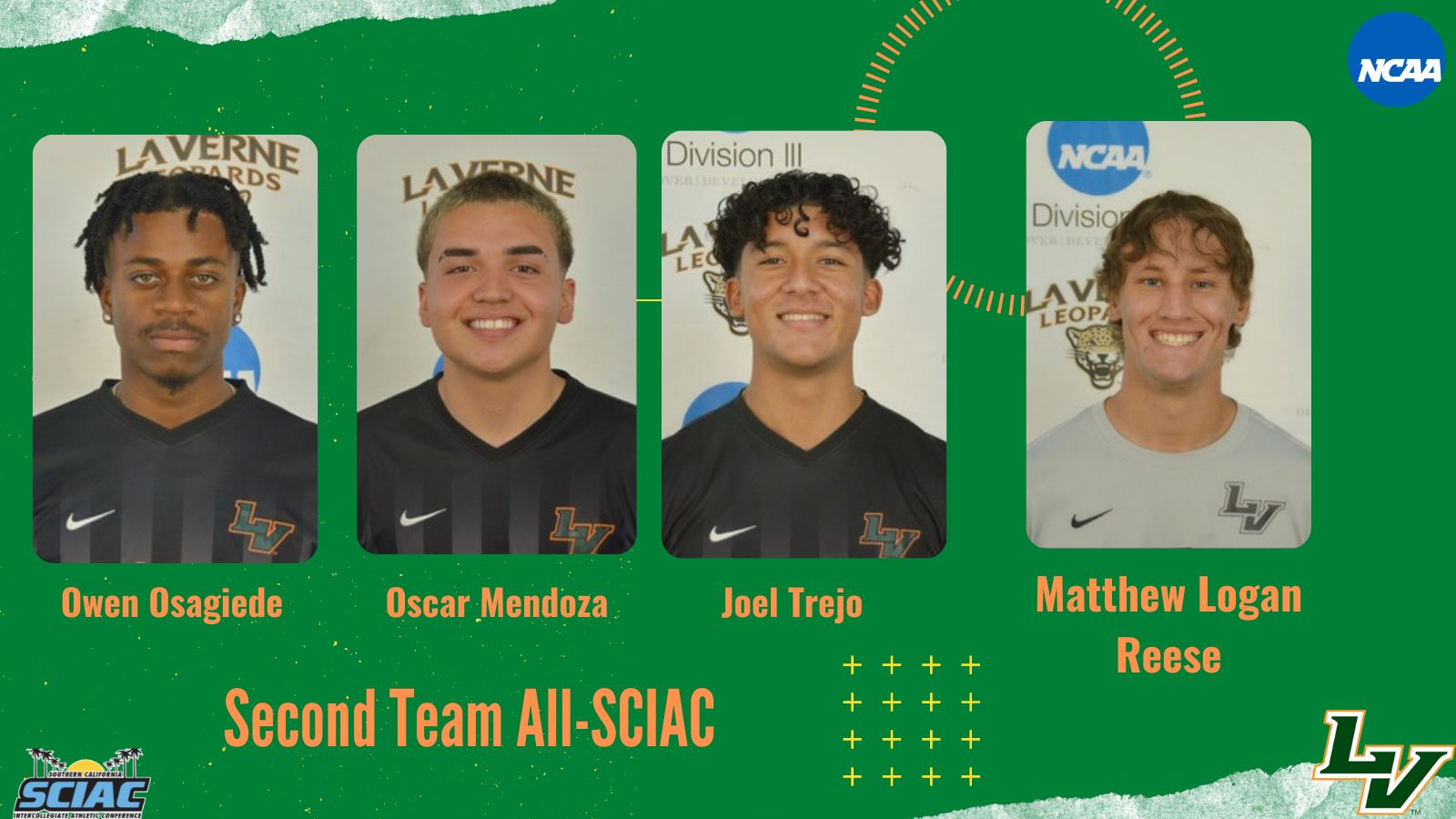 Four Leopards Named Second Team All-SCIAC - University of La Verne