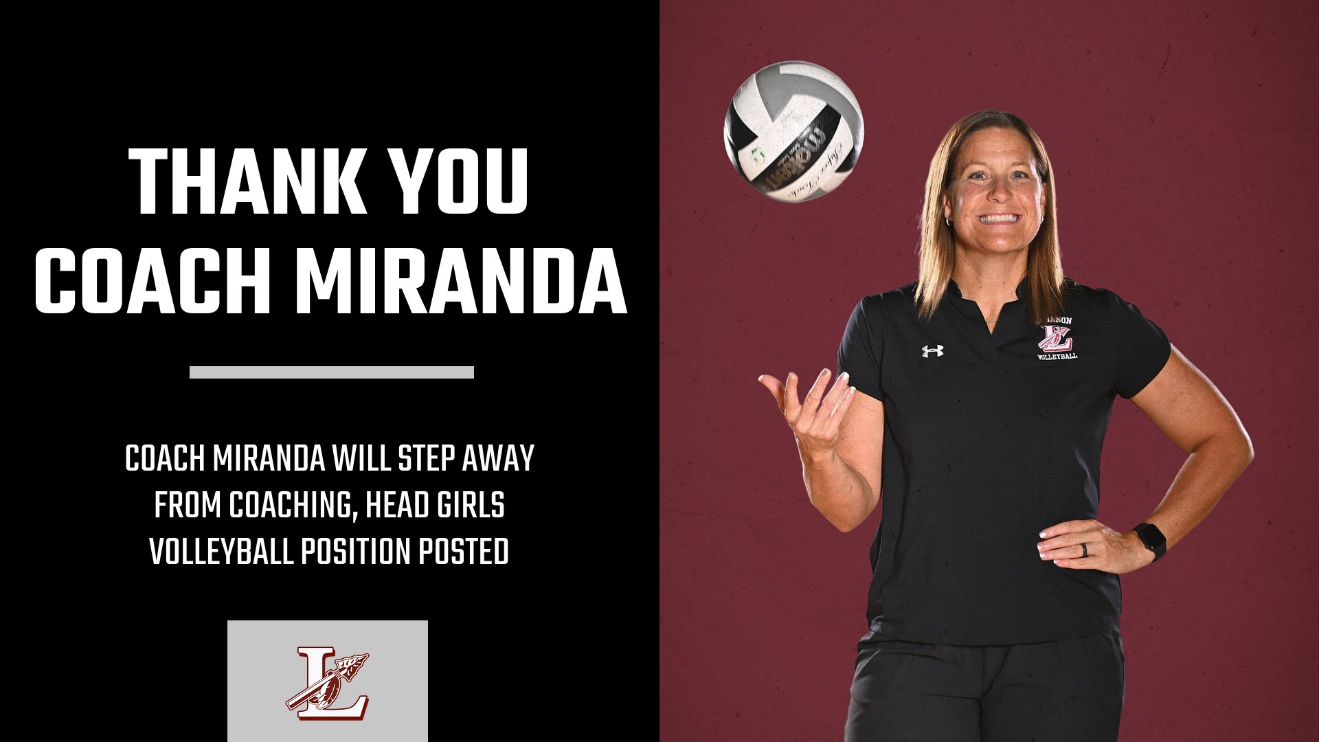 THANK YOU, COACH MIRANDA - Lebanon Warriors Athletics