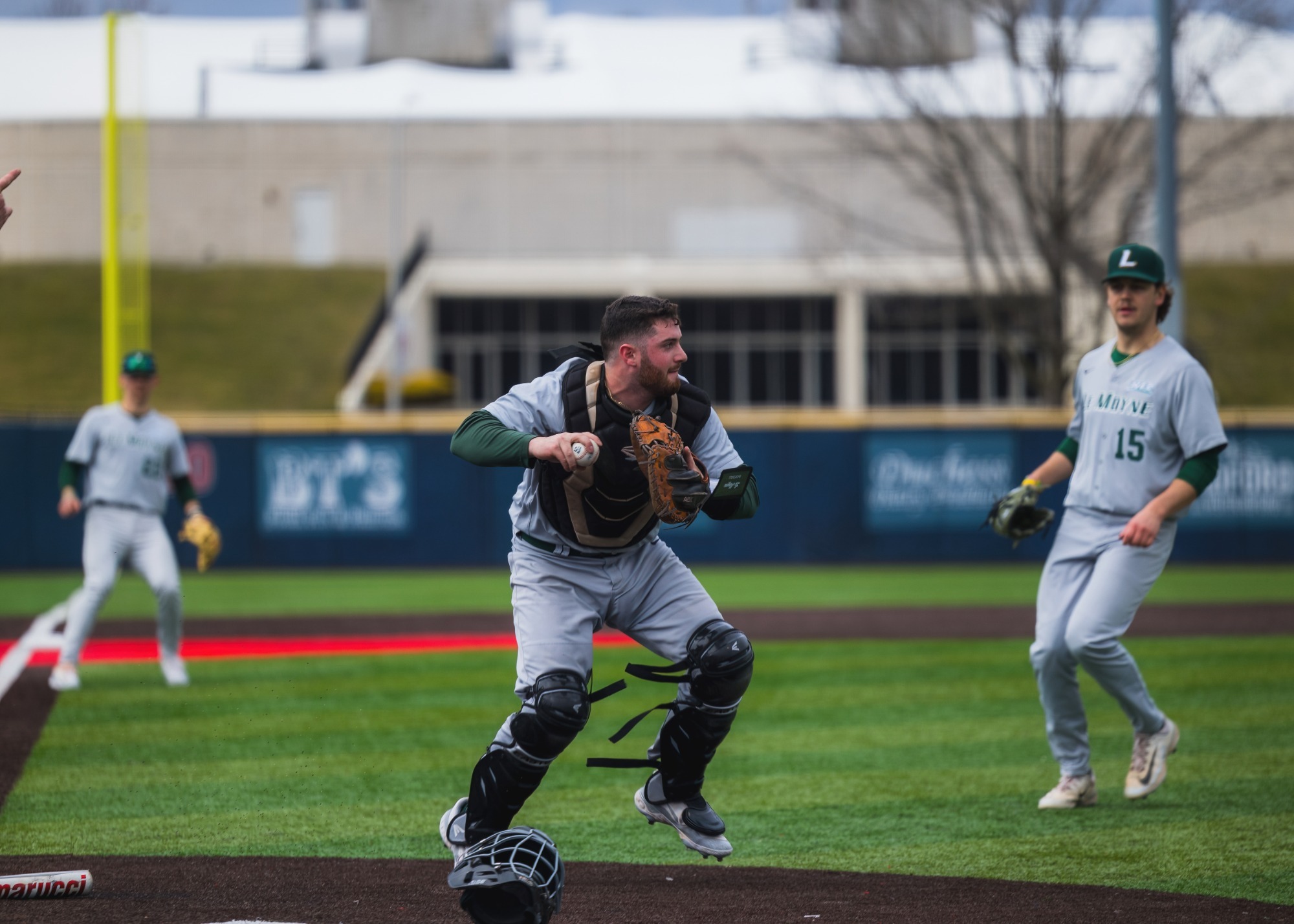 BASEBALL DROPS GAME ONE OF SERIES AT DELAWARE STATE - Le Moyne College ...