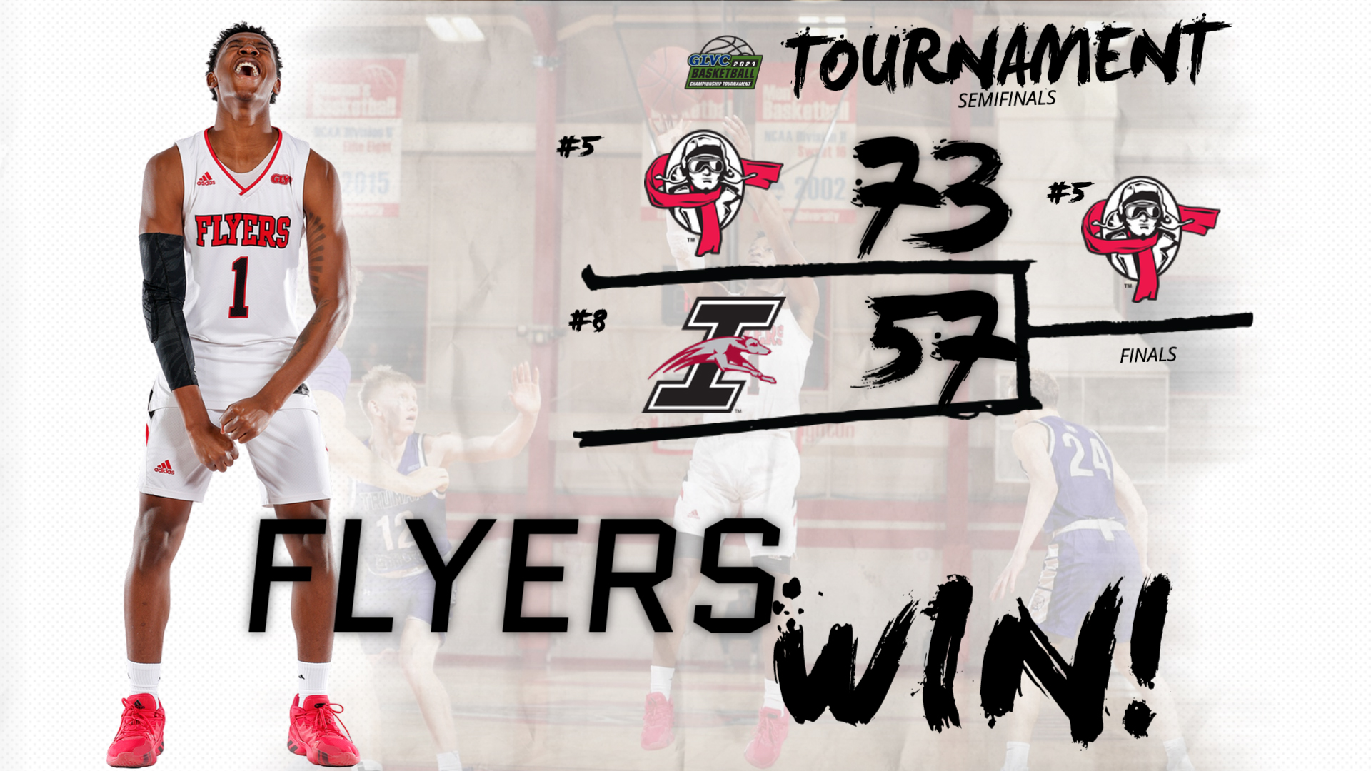Flyers Advance To GLVC Championship With 73-57 win over Greyhounds ...