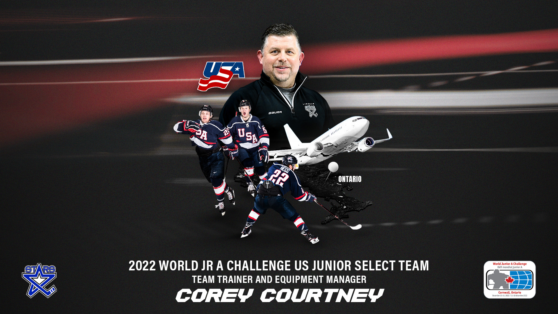 COURTNEY NAMED TO TEAM USA WJAC STAFF - Lincoln Stars