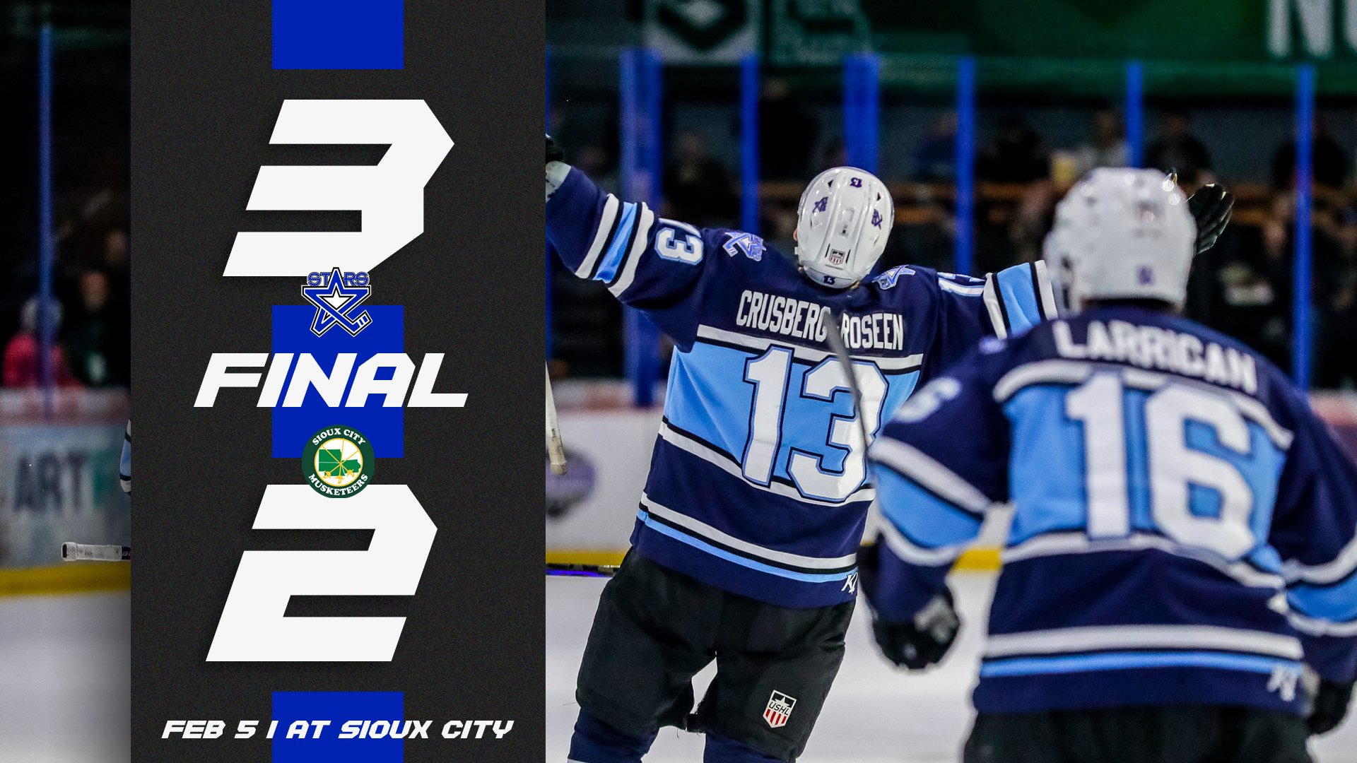 MARCELLUS SCORES TWICE, STARS WIN THIRD STRAIGHT - Lincoln Stars