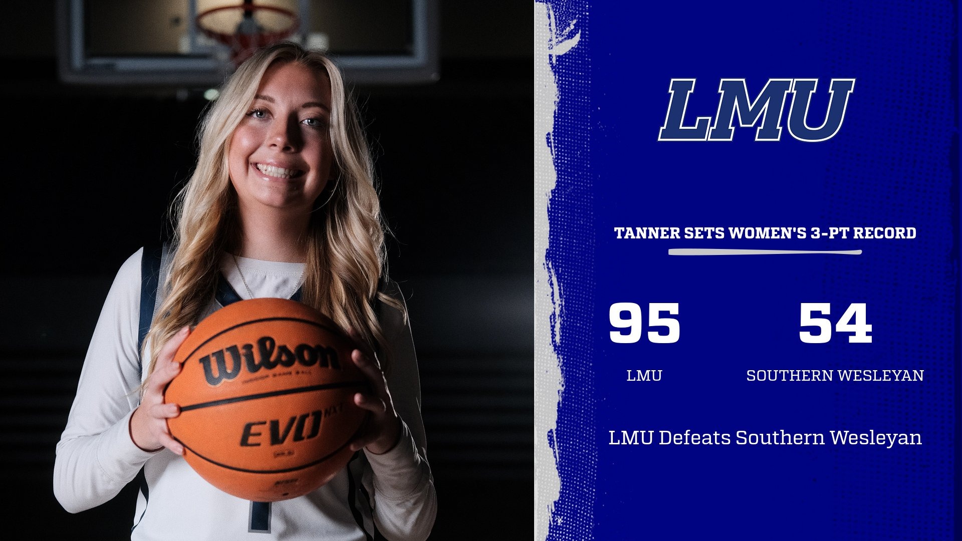 Matty Tanner Sets LMU Women's Basketball 3-Pt Record in LMU Win ...