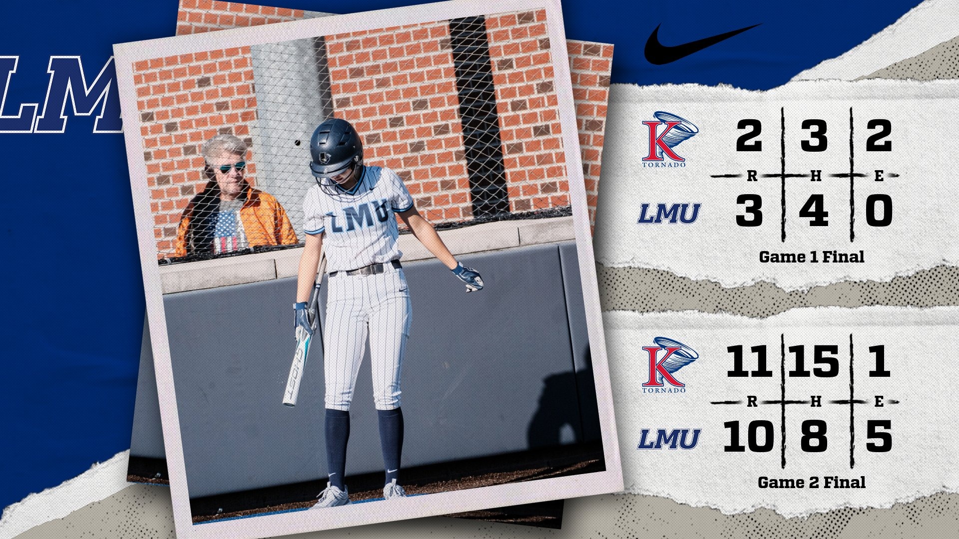 Softball Splits Games with King - Lincoln Memorial University Athletics