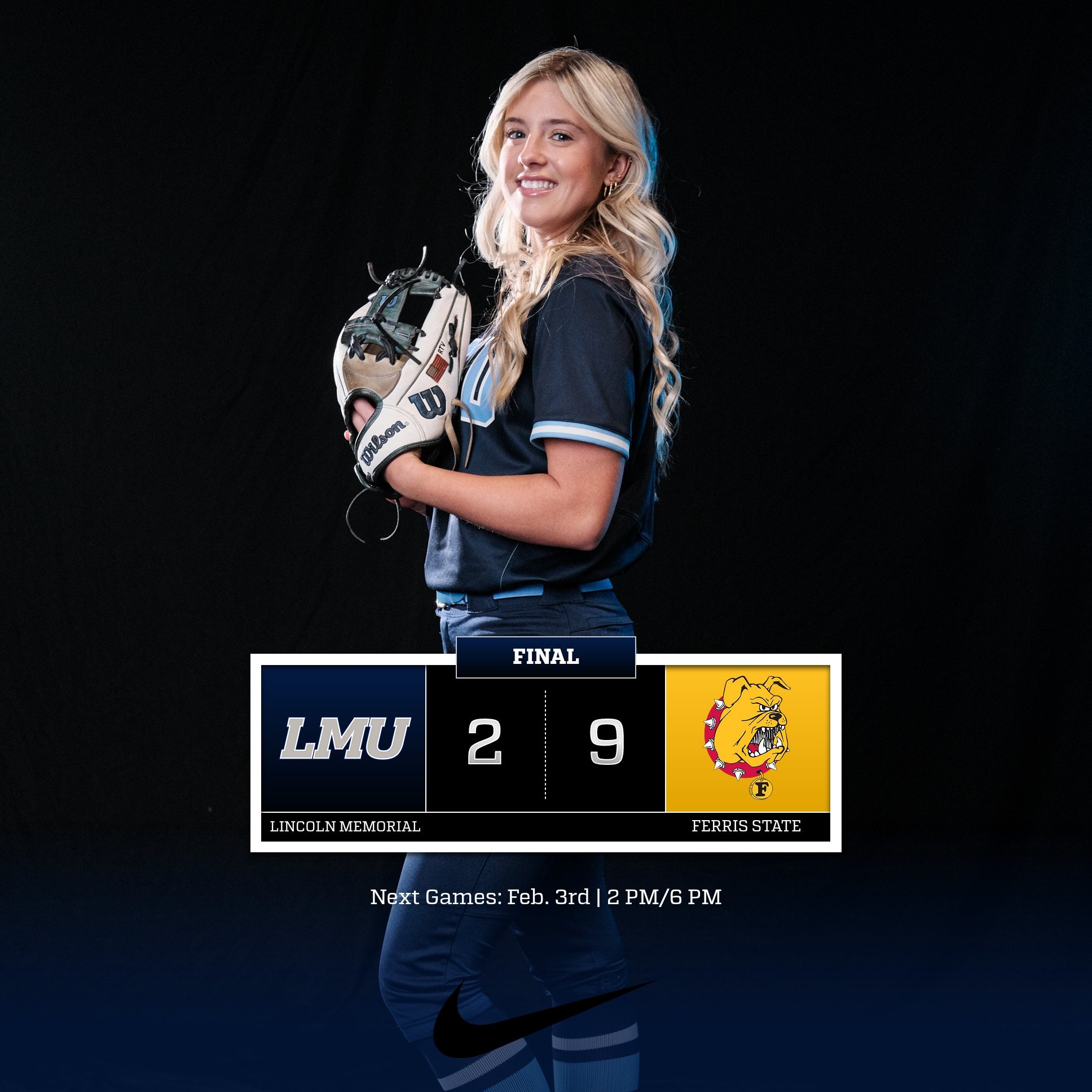 Softball Drops Home Opener to Ferris State - Lincoln Memorial ...