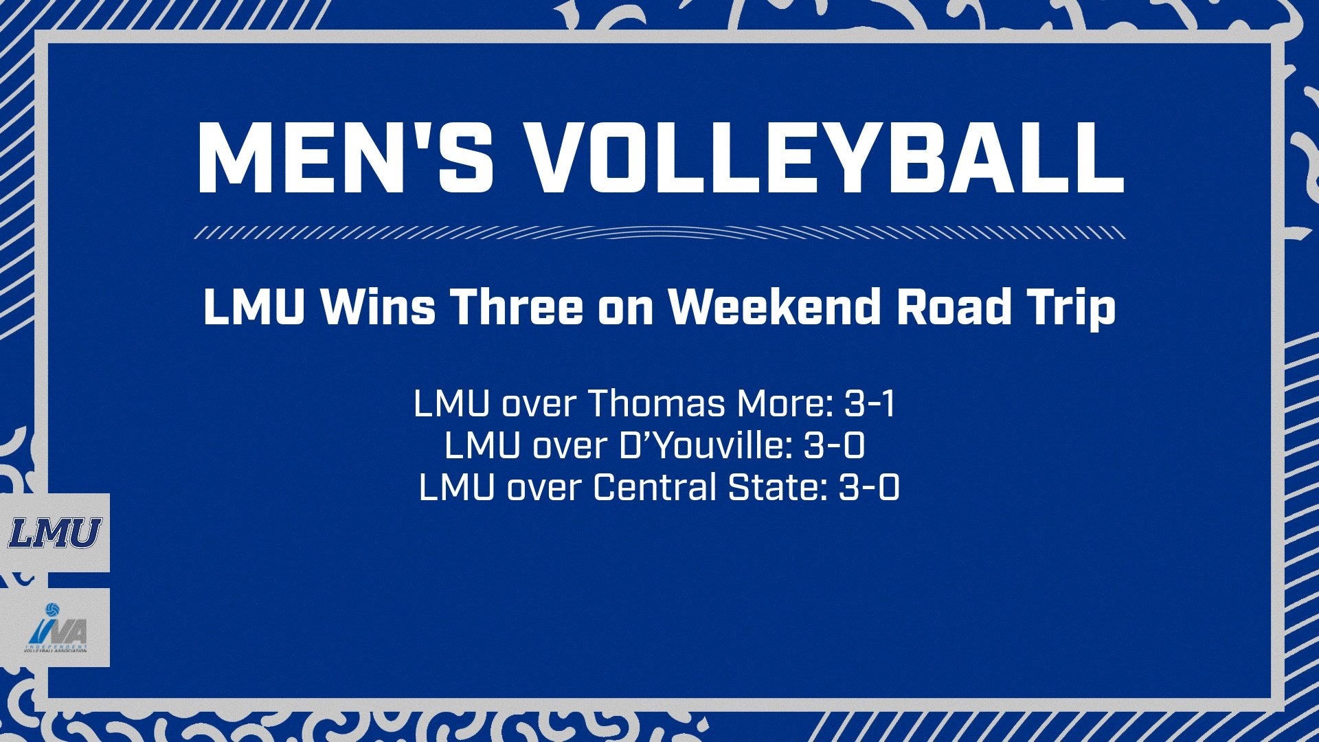 Men's Volleyball Adds Three Wins in Weekend Road Trip - Lincoln ...