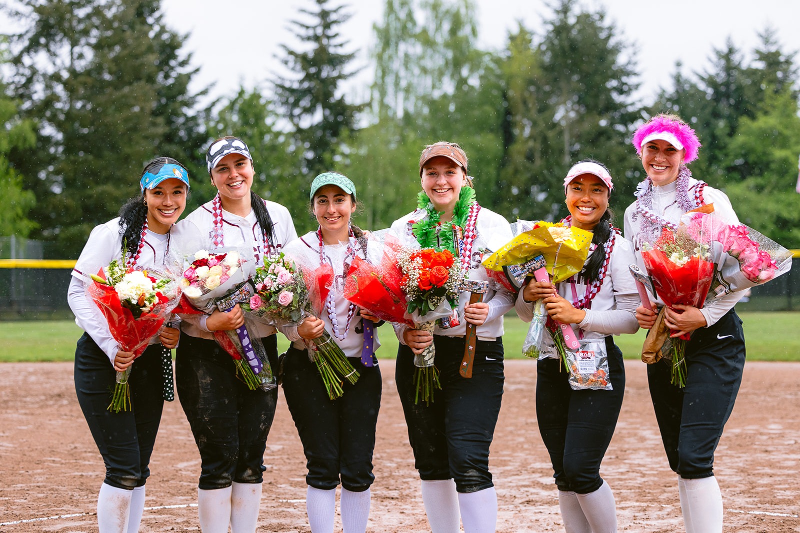 The Loggers celebrated six softball seniors - University of Puget Sound