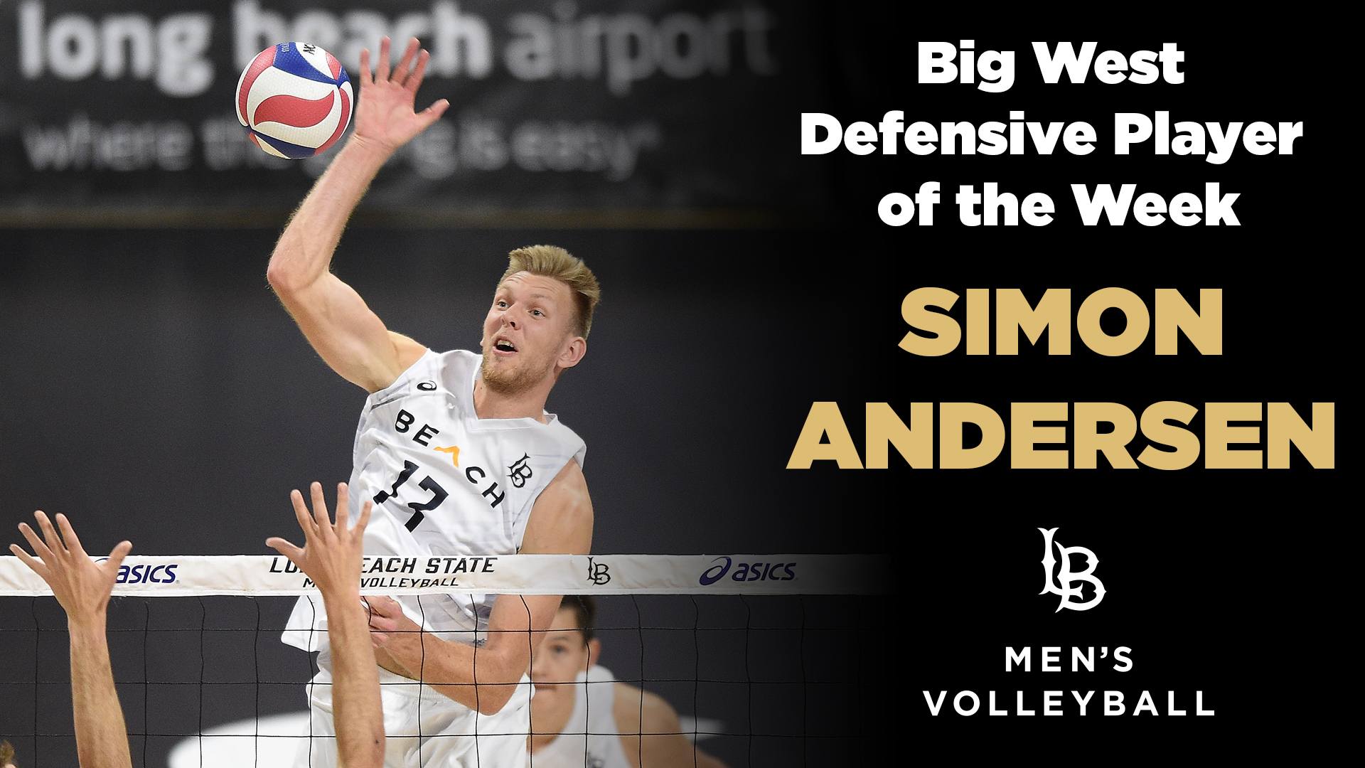 Simon Andersen Collects Men’s Volleyball Defensive Player of the Week ...