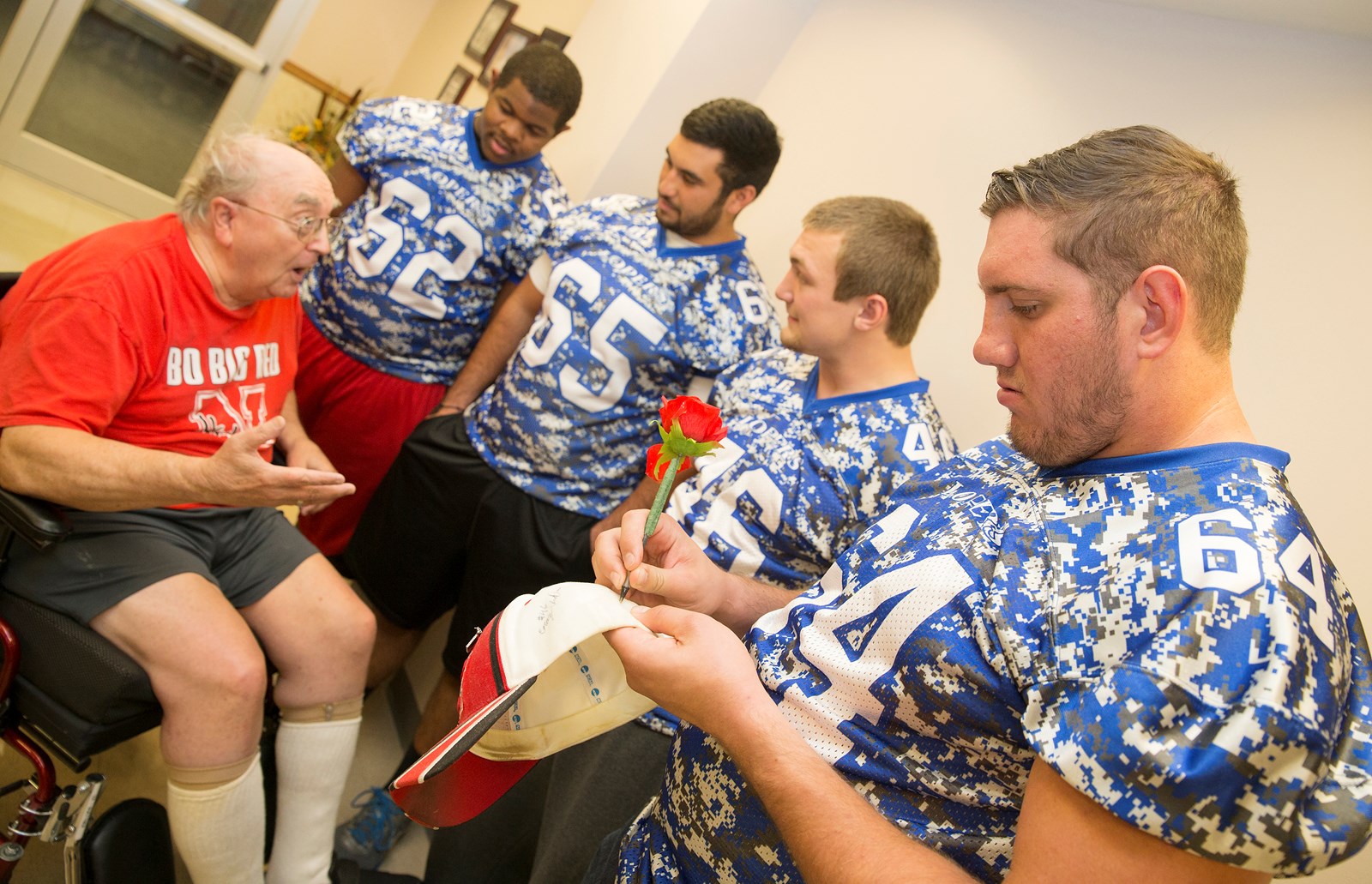 Football Visits G.I. Veterans Home - University of Nebraska - Kearney ...