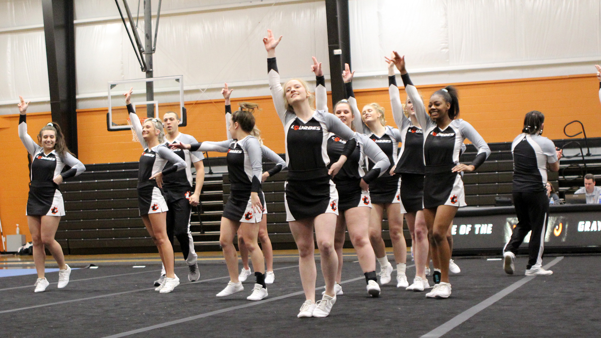 Lourdes Downs Siena Heights in Tuesday Cheer Dual - Lourdes University ...