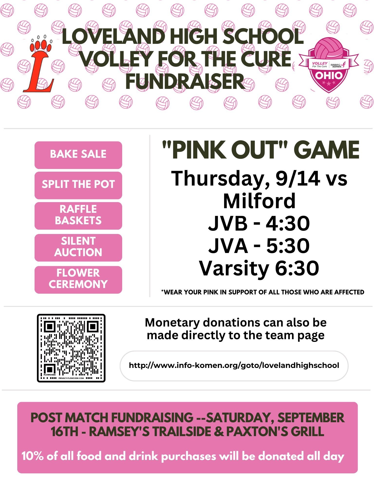 Volley for the Cure Fundraiser - Loveland Tigers Athletics