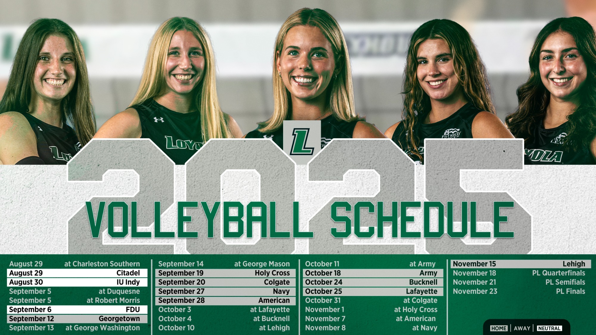 2025 Women's Volleyball Schedule - Loyola University Maryland Athletics
