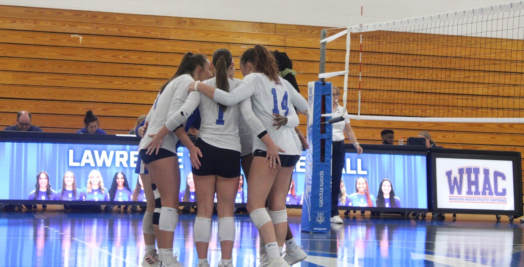 Women's Volleyball Fights Hard in Four Set Defeat to Aquinas - Lawrence ...