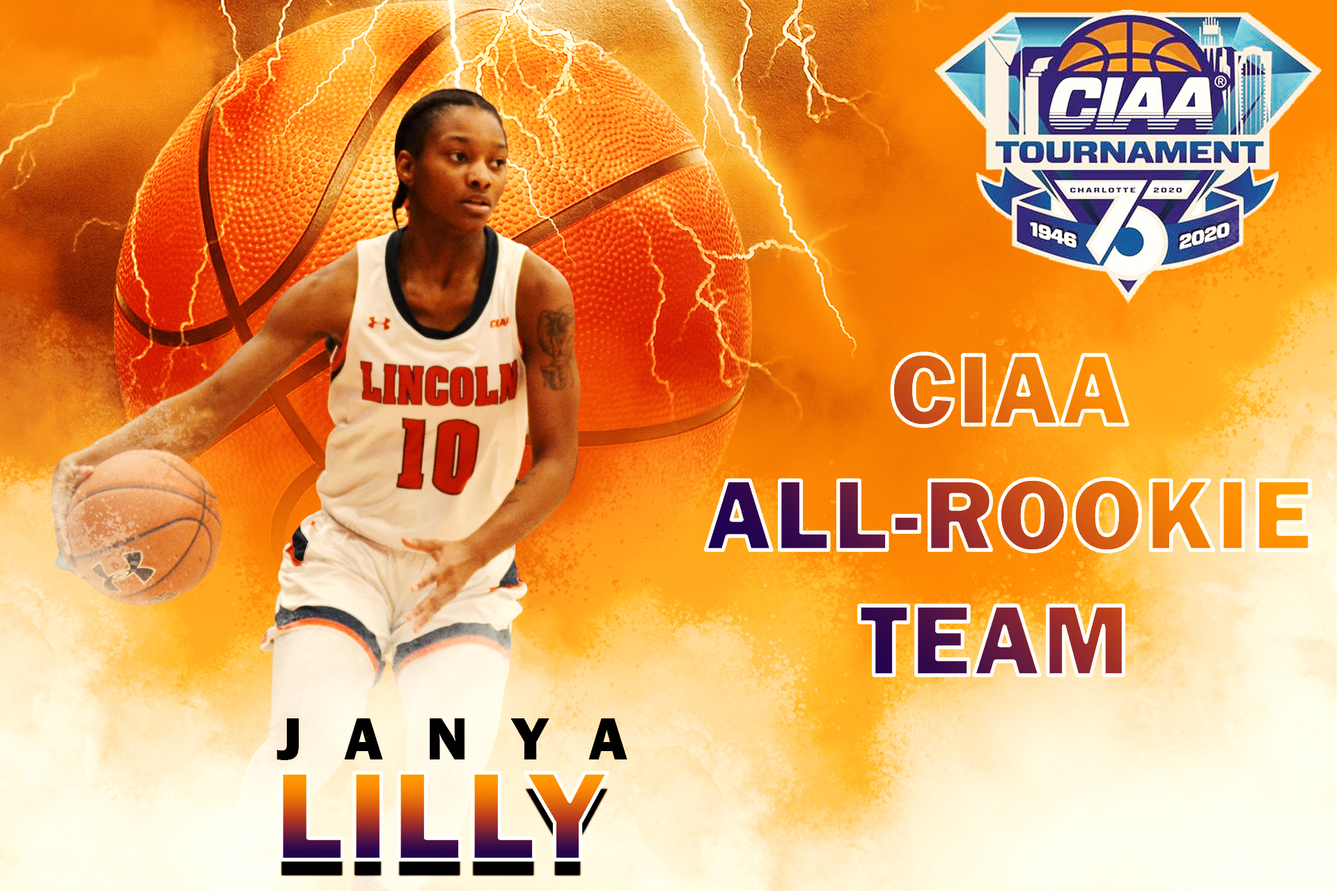 Lilly Named to CIAA Women's Basketball All-Rookie Team - Lincoln ...