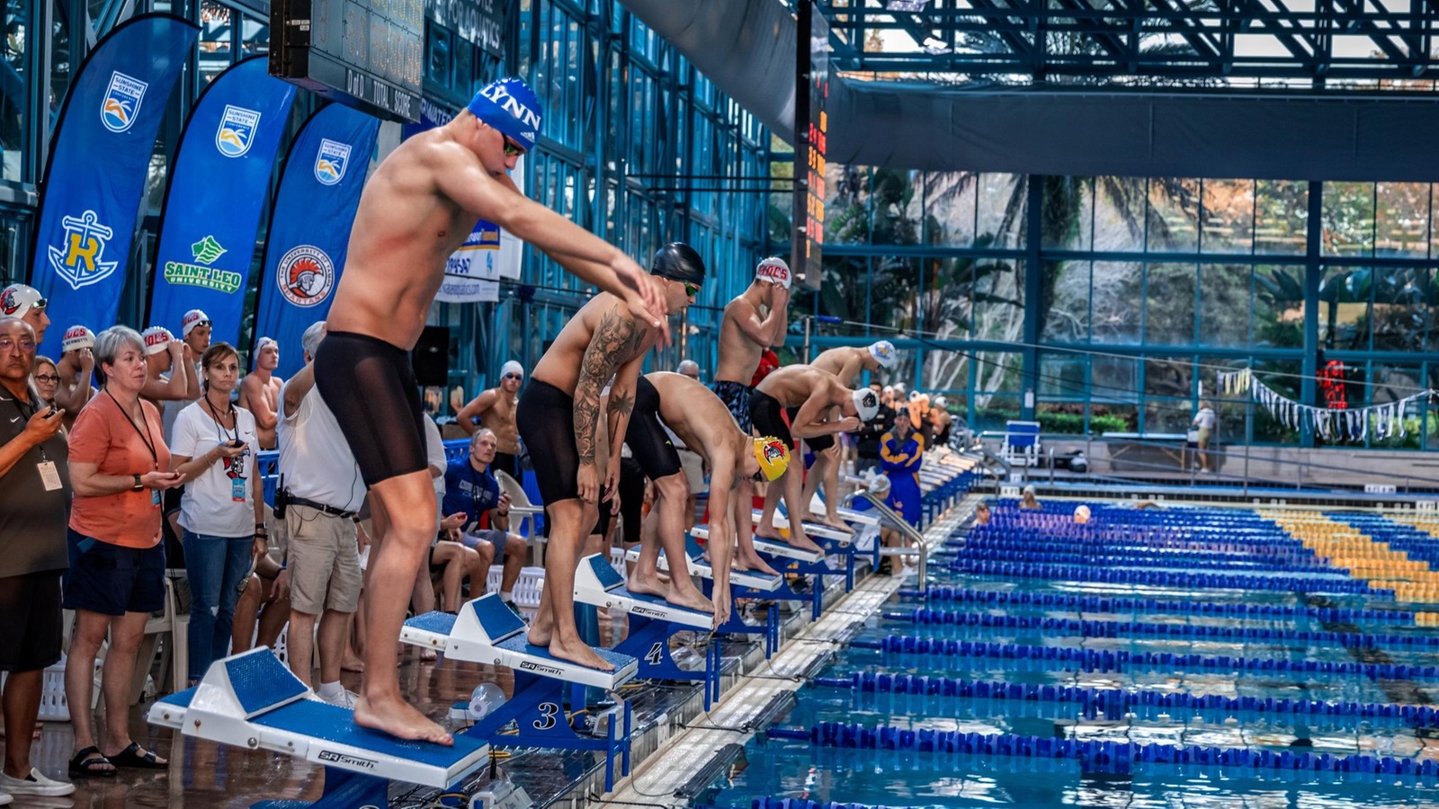 Men's Swim places 6th at the SSC Championship - Lynn University