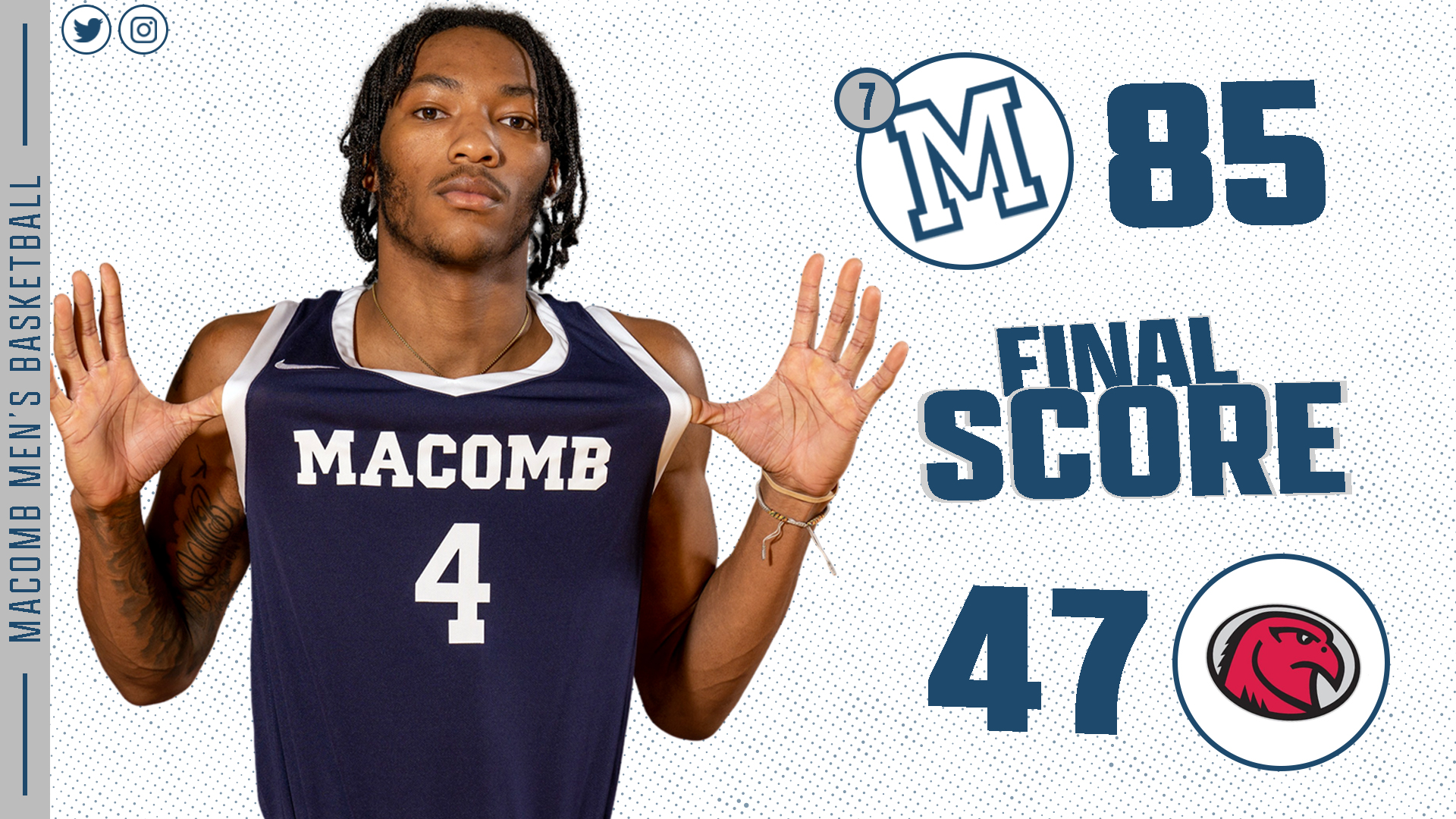 #7 Monarchs Continue Defensive Dominance in 85-47 Road Win Over the Red Hawks - Macomb Community ...