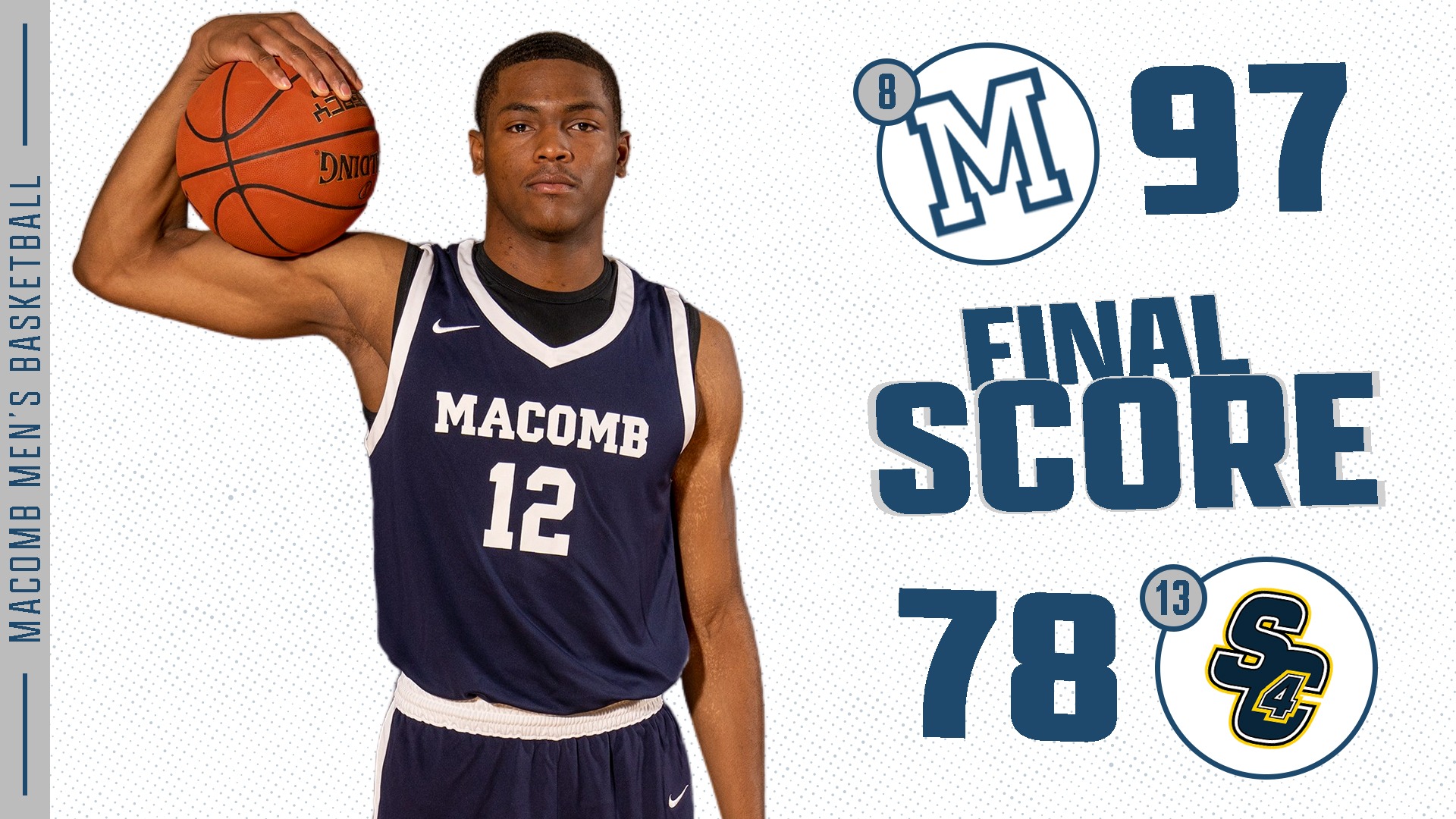Complete Performance! No. 8 Men’s Basketball Defeats No. 13 SC4, 97-78 ...
