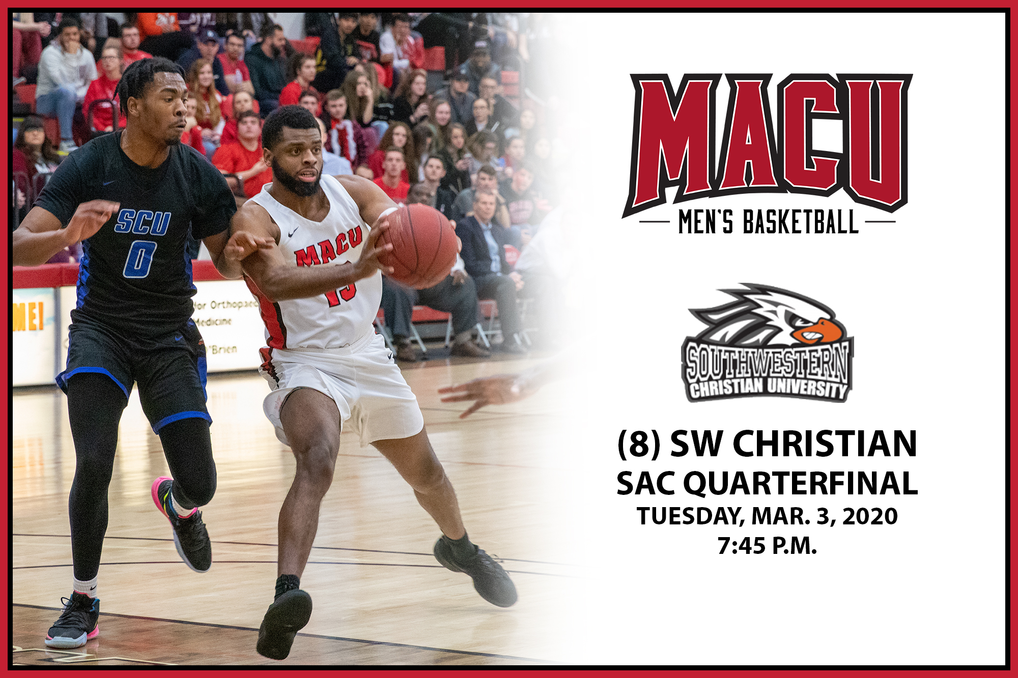 Men’s Basketball Set To Host Southwestern Christian In SAC Quarterfinal ...
