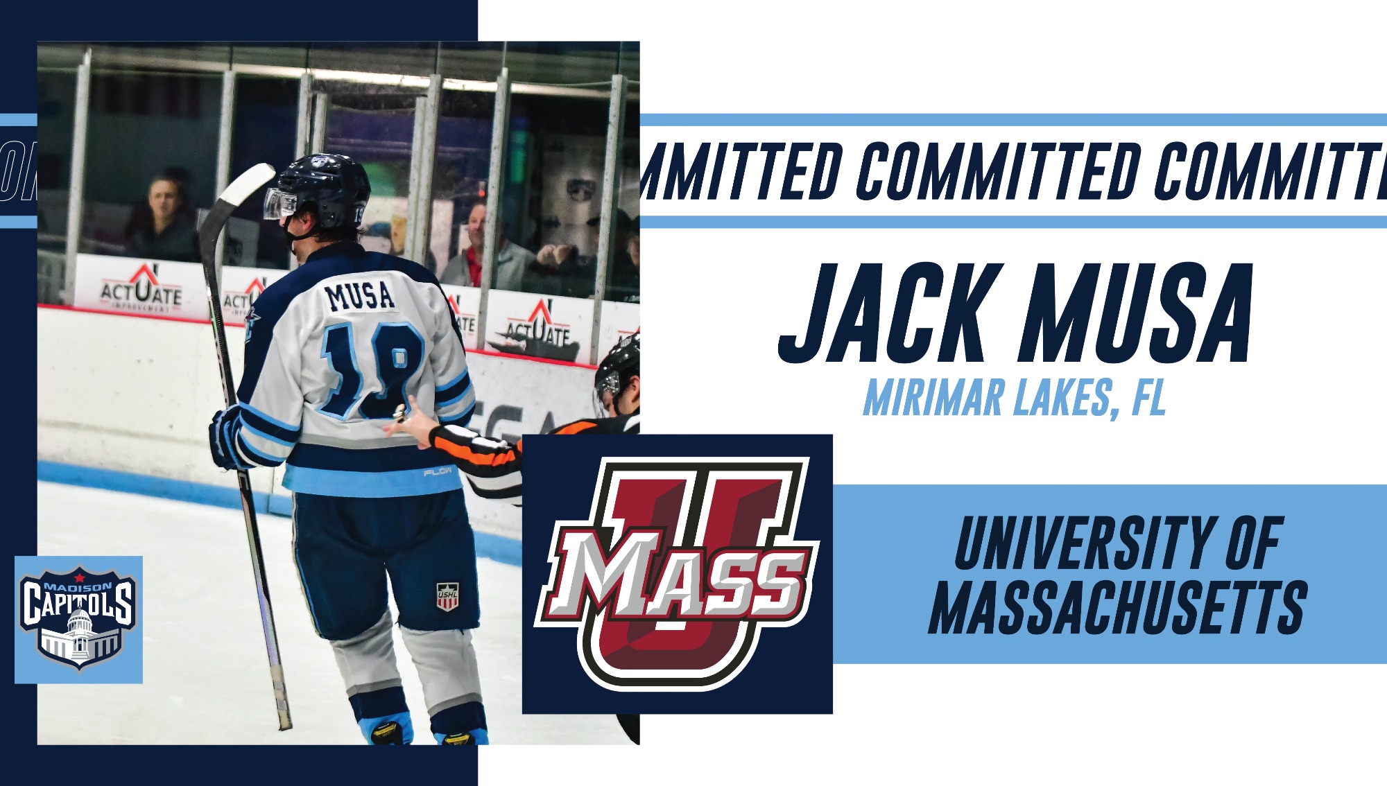 Jack Musa Announces Commitment to UMass - Madison Capitols