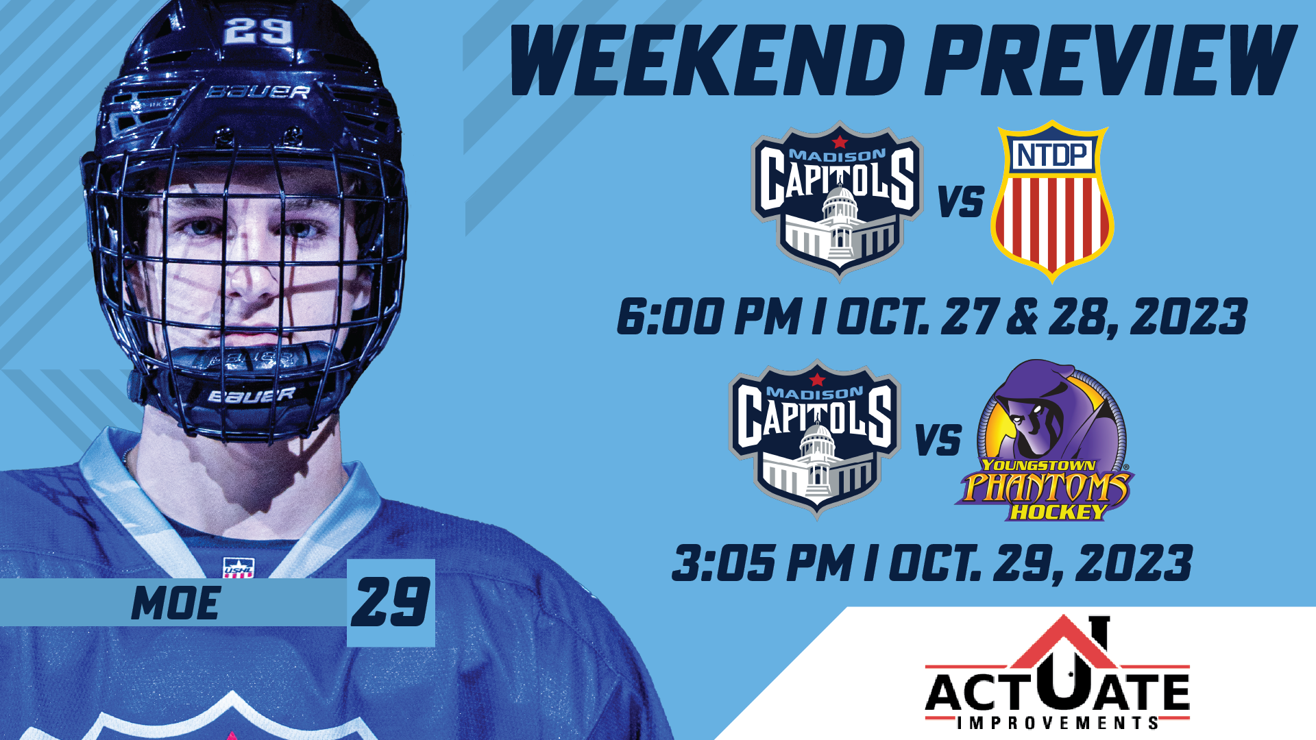 Weekend Preview: Caps Hit Road for Three-Game Weekend - Madison Capitols