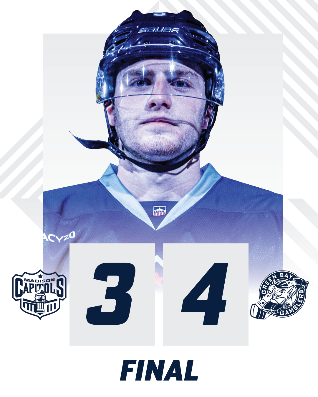 Burnevik Scores Again, Capitols Fall 4-3 - Madison Capitols