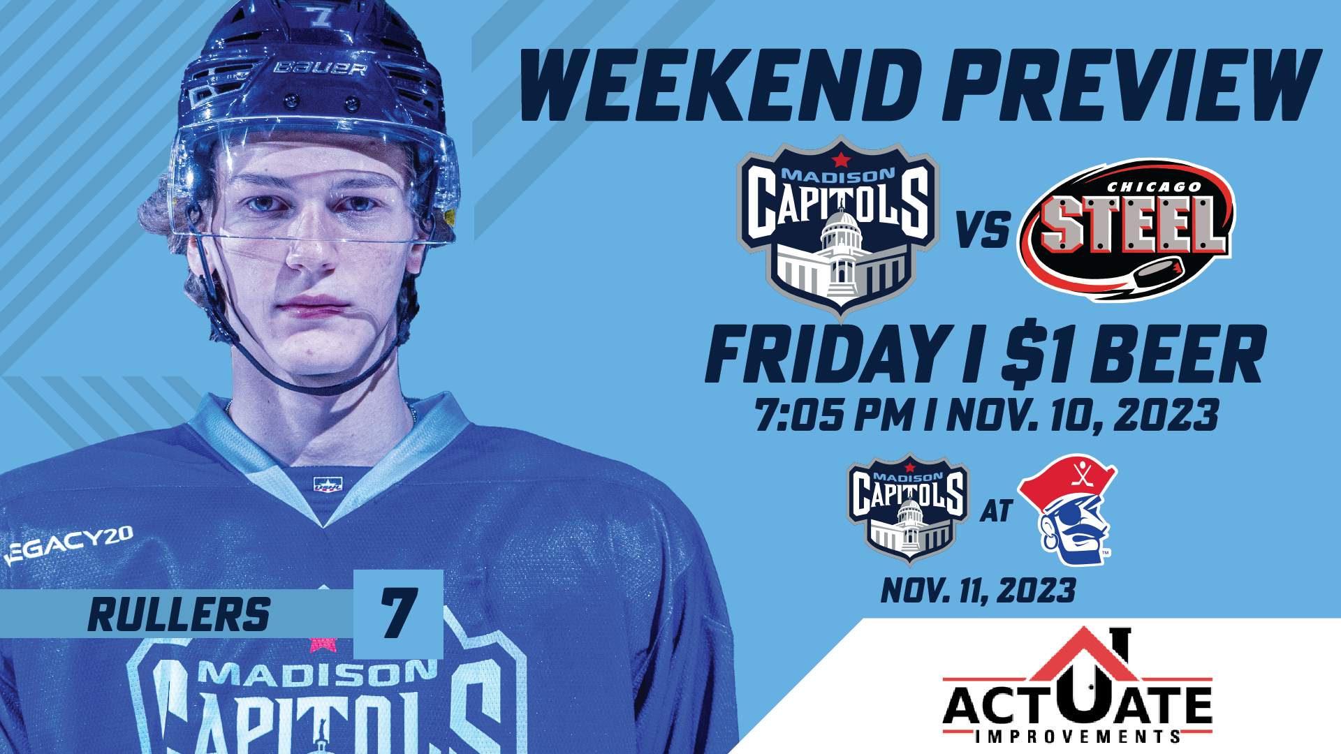 Weekend Preview: Caps at Home Friday Against Chicago, on Road Saturday ...