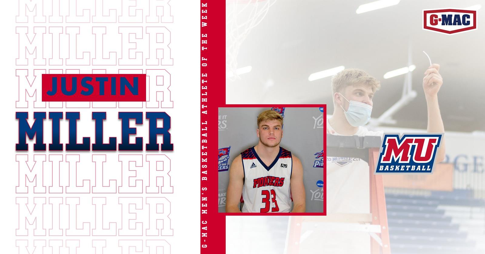 Justin Miller Named Great Midwest Men's Basketball Athlete of the Week ...