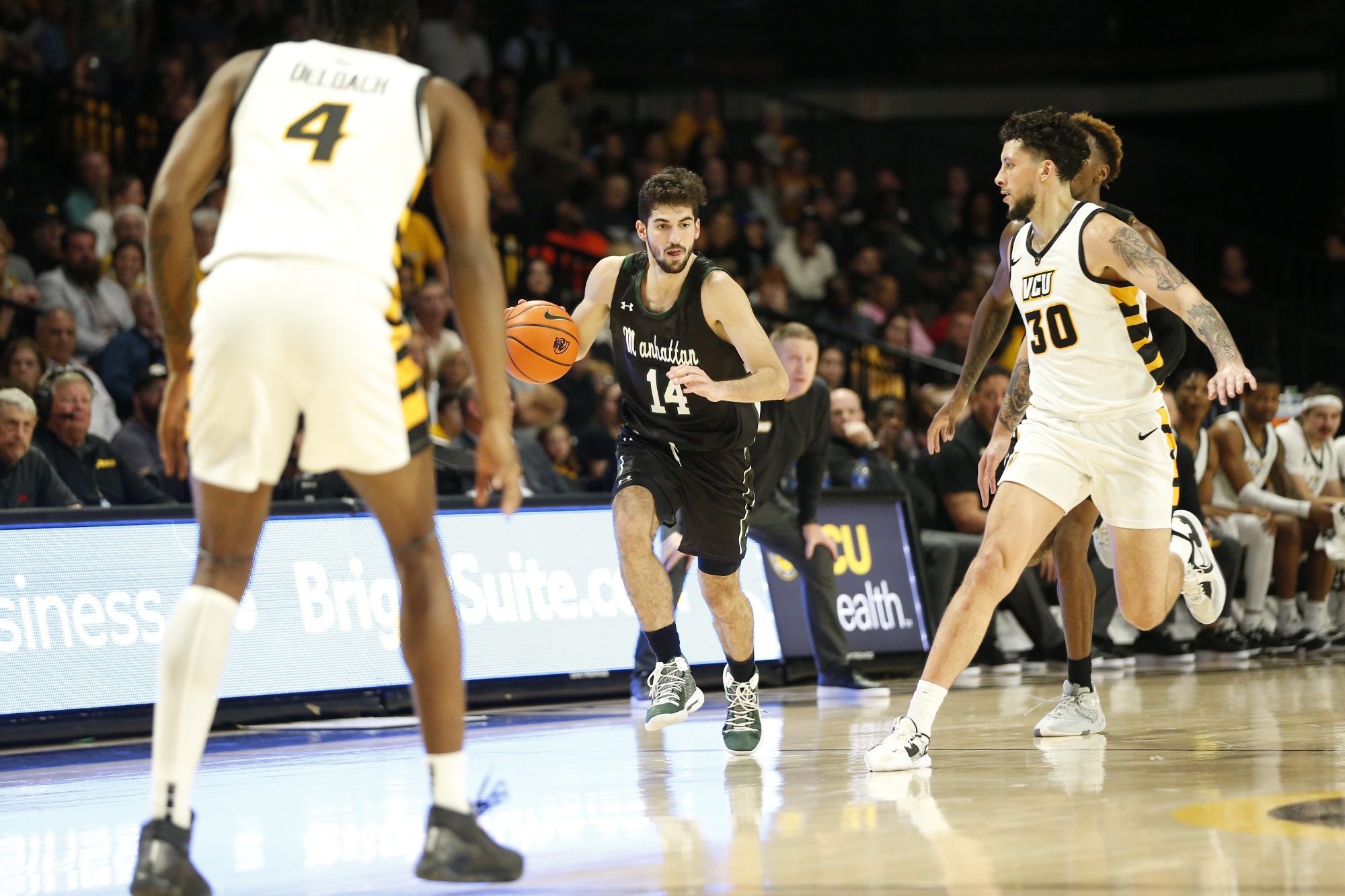 John Gallagher Era Opens With 61-59 Win at Bryant - Manhattan College ...