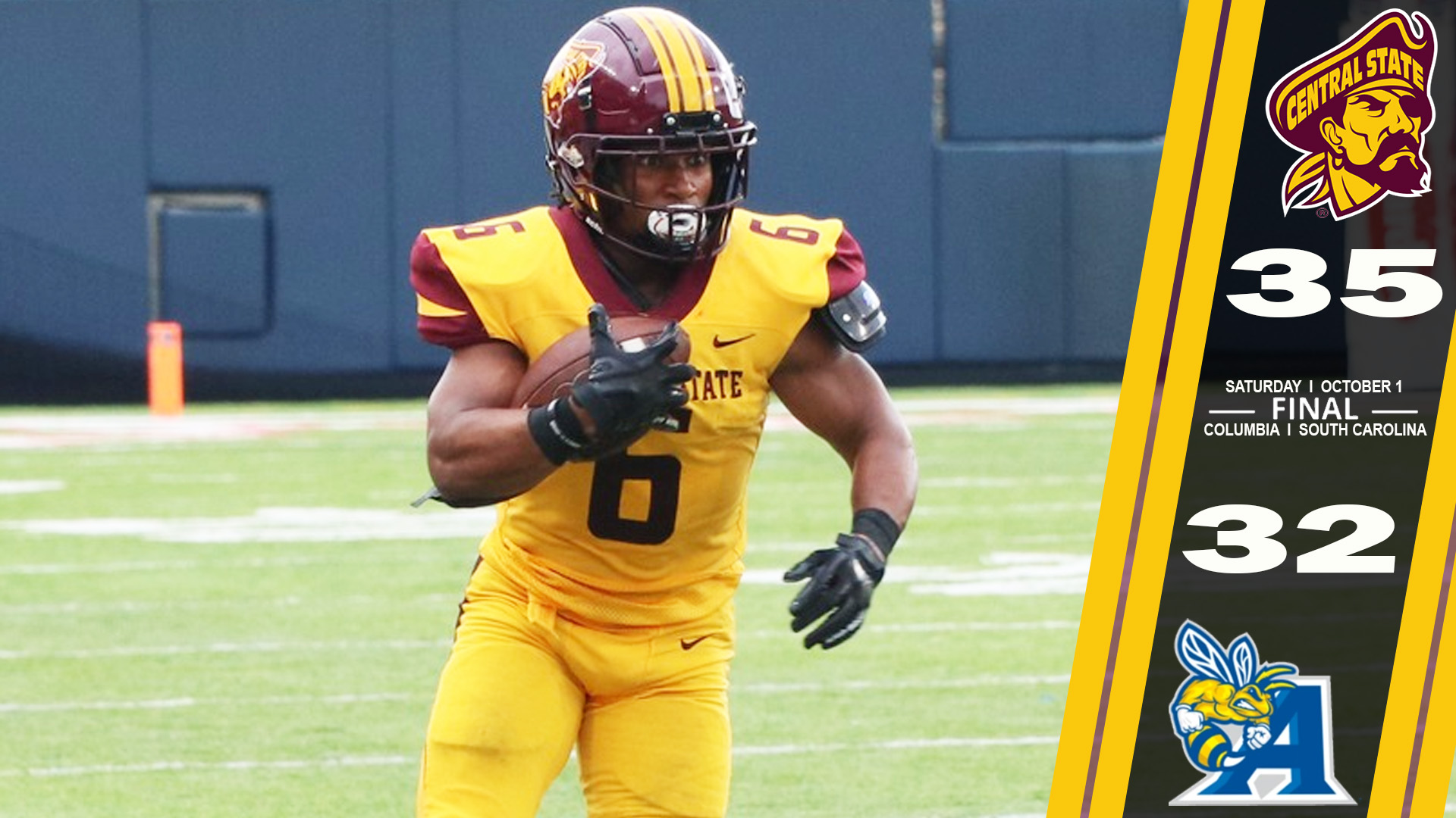 Dina scores game-winner as Central State beats Allen, 35-32 - Central ...