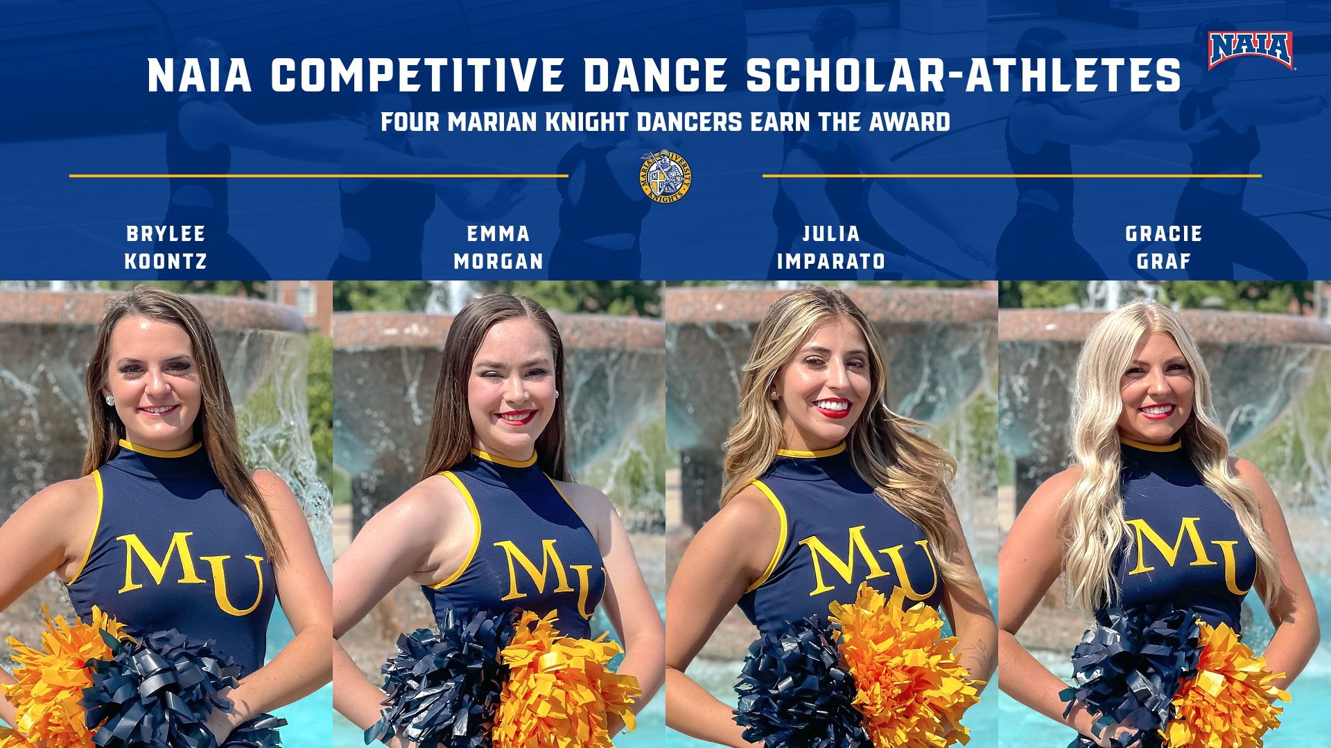 Marian Knight Dancers Earn Four NAIA Scholar-Athletes - Marian ...