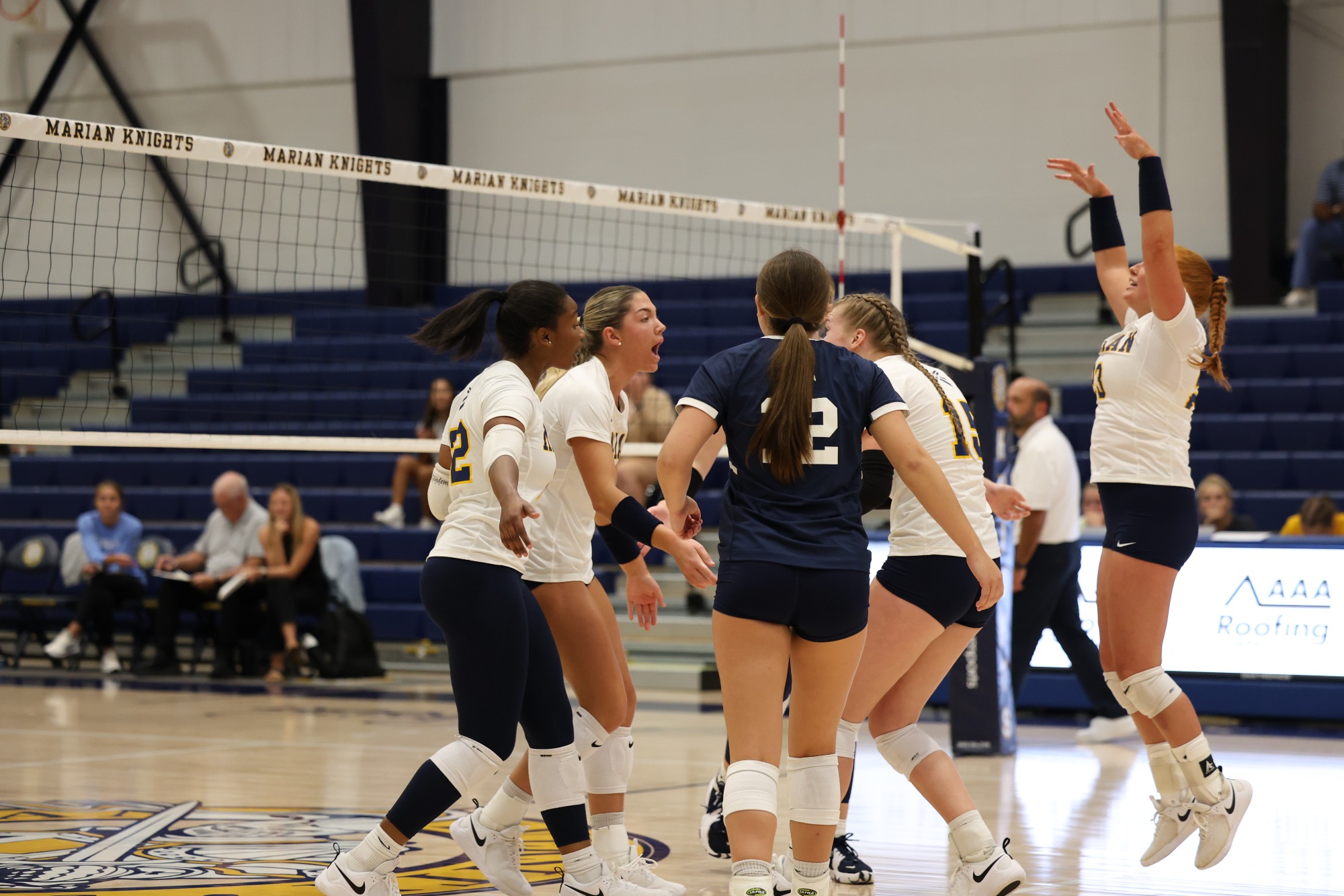 Marian Sweeps Spring Arbor in Crossroads League Home Opener - Marian ...