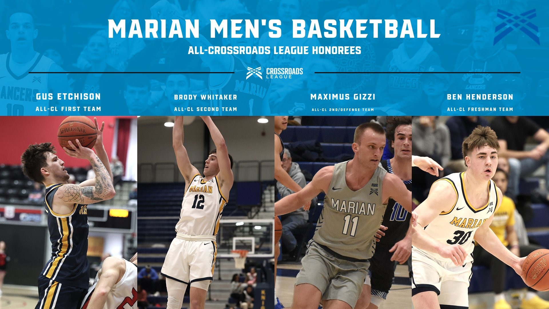 Marian Basketball Earns Five All-Crossroads League Honors - Marian ...