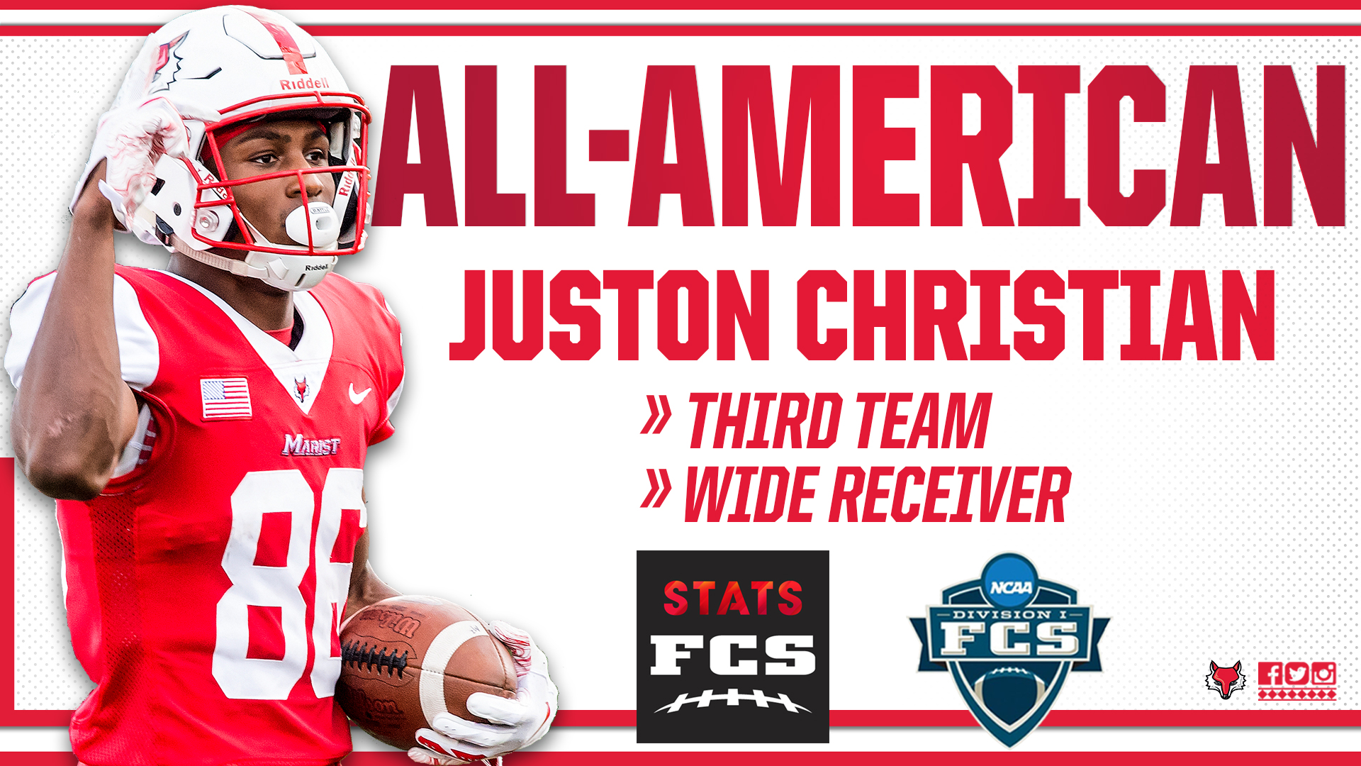 Marist Football’s Juston Christian Named All-American - Marist College ...