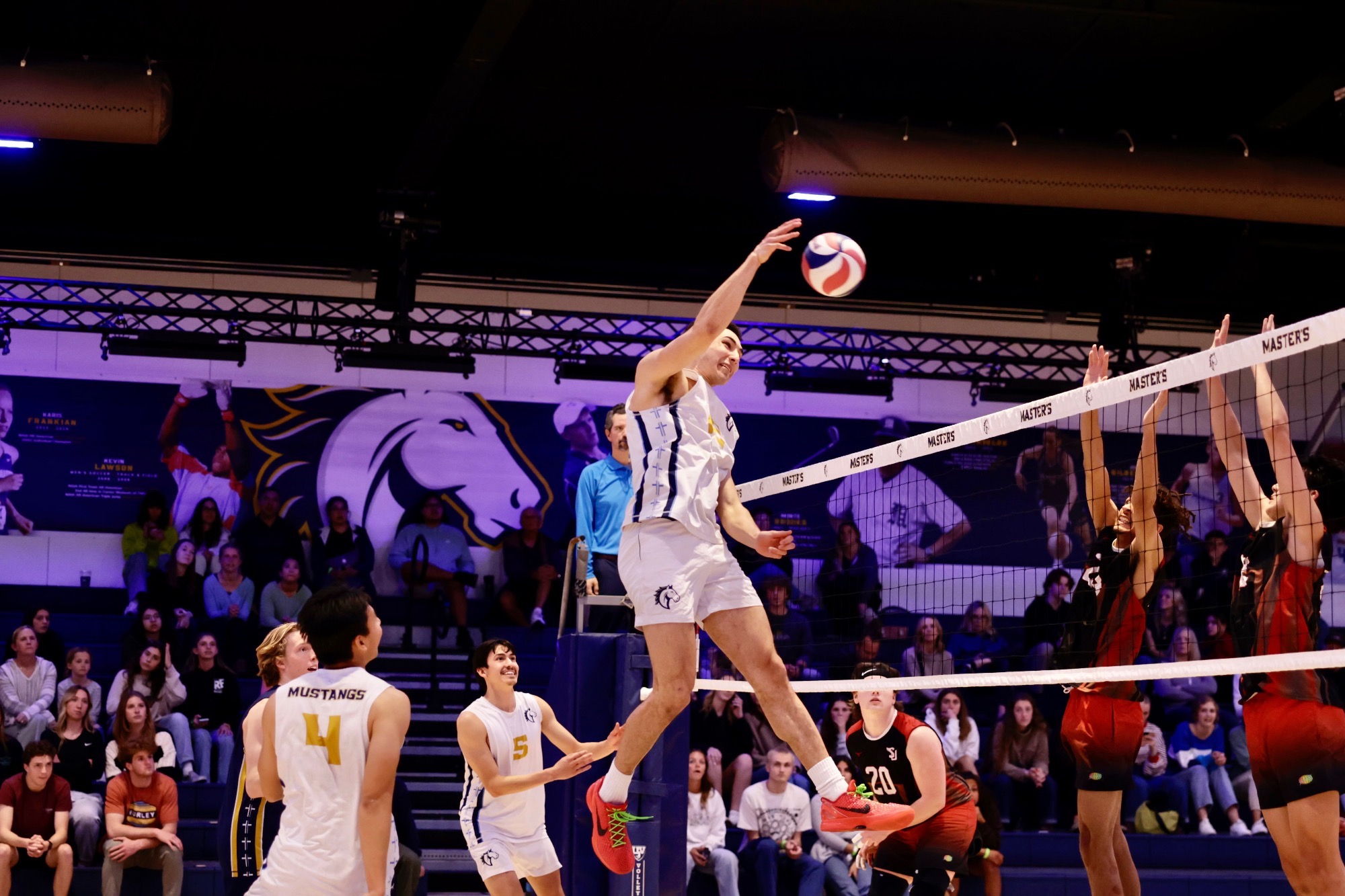 Men's volleyball ace Red Hawks in 3 - The Master's University Athletics