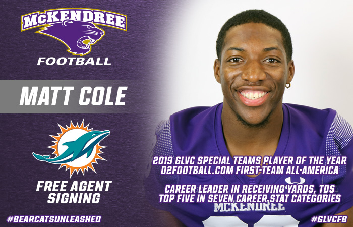 McKendree’s Matt Cole to Sign with NFL’s Miami Dolphins - McKendree ...