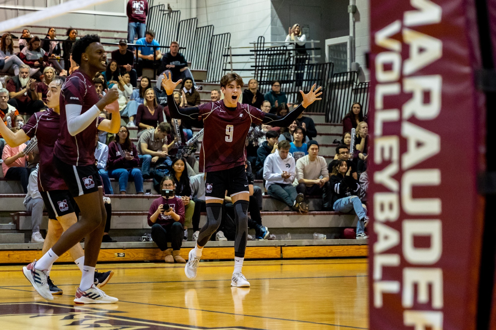 Marauders Defeat Blues in 5-Set Home Opener - McMaster University Athletics
