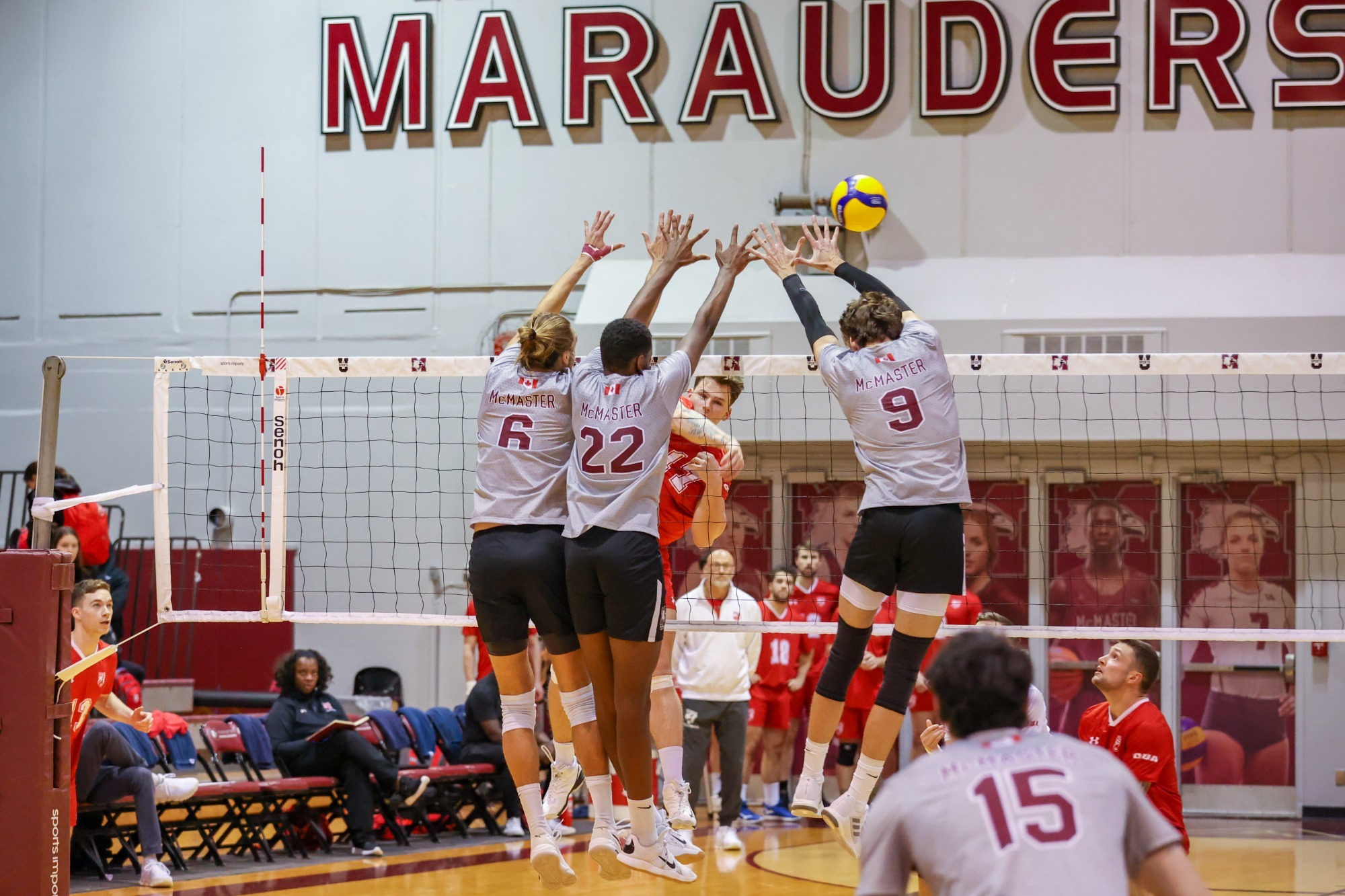 Marauders Defeat RMC in Three Set Match for Their Seniors' Night Game ...